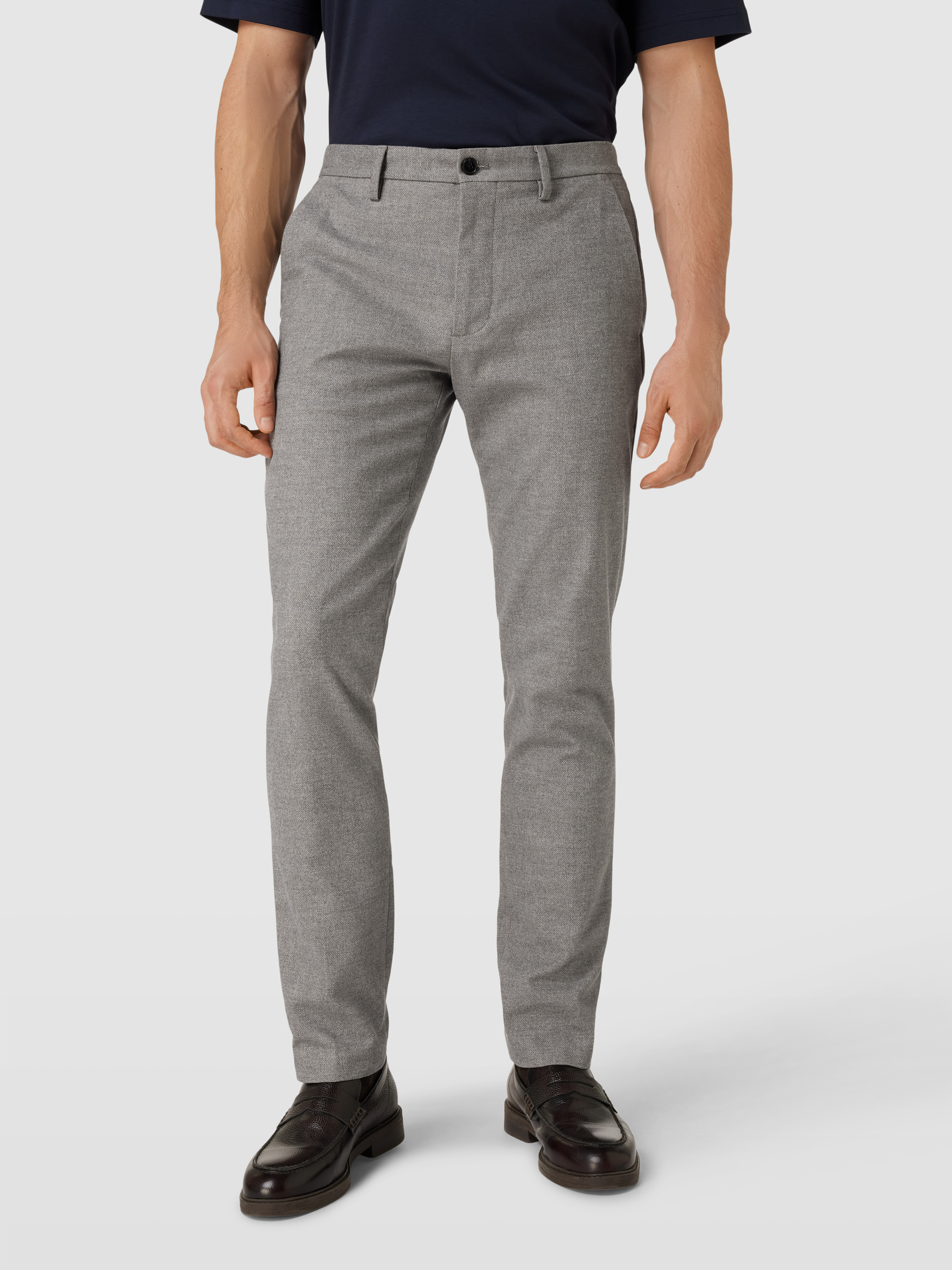 Tommy Hilfiger Chino met structuurmotief, model 'Bleeker' in ...