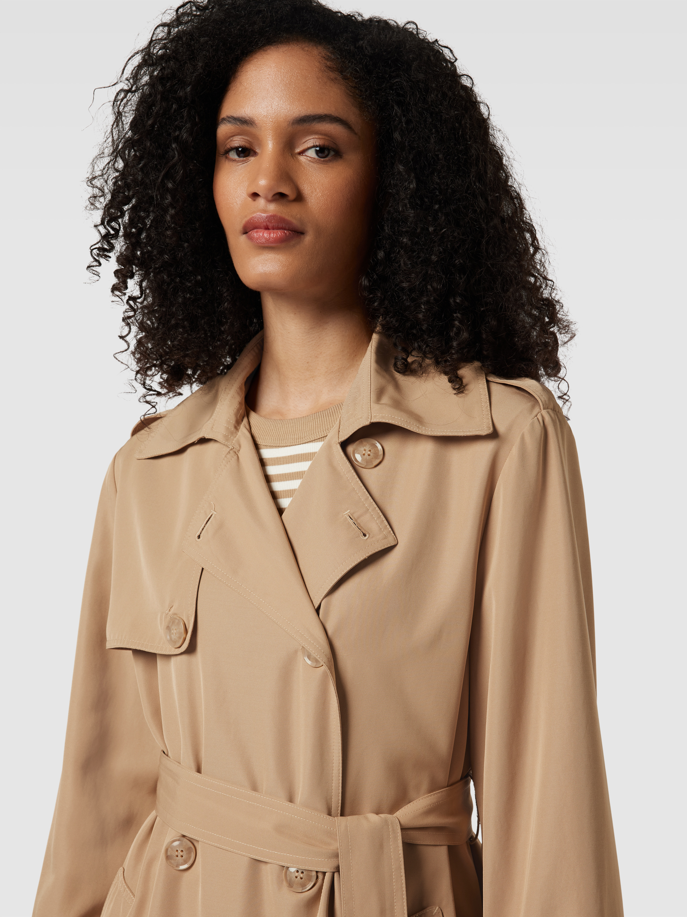 WITHBLACK Trenchcoat mit Stoffgürtel (camel) online kaufen