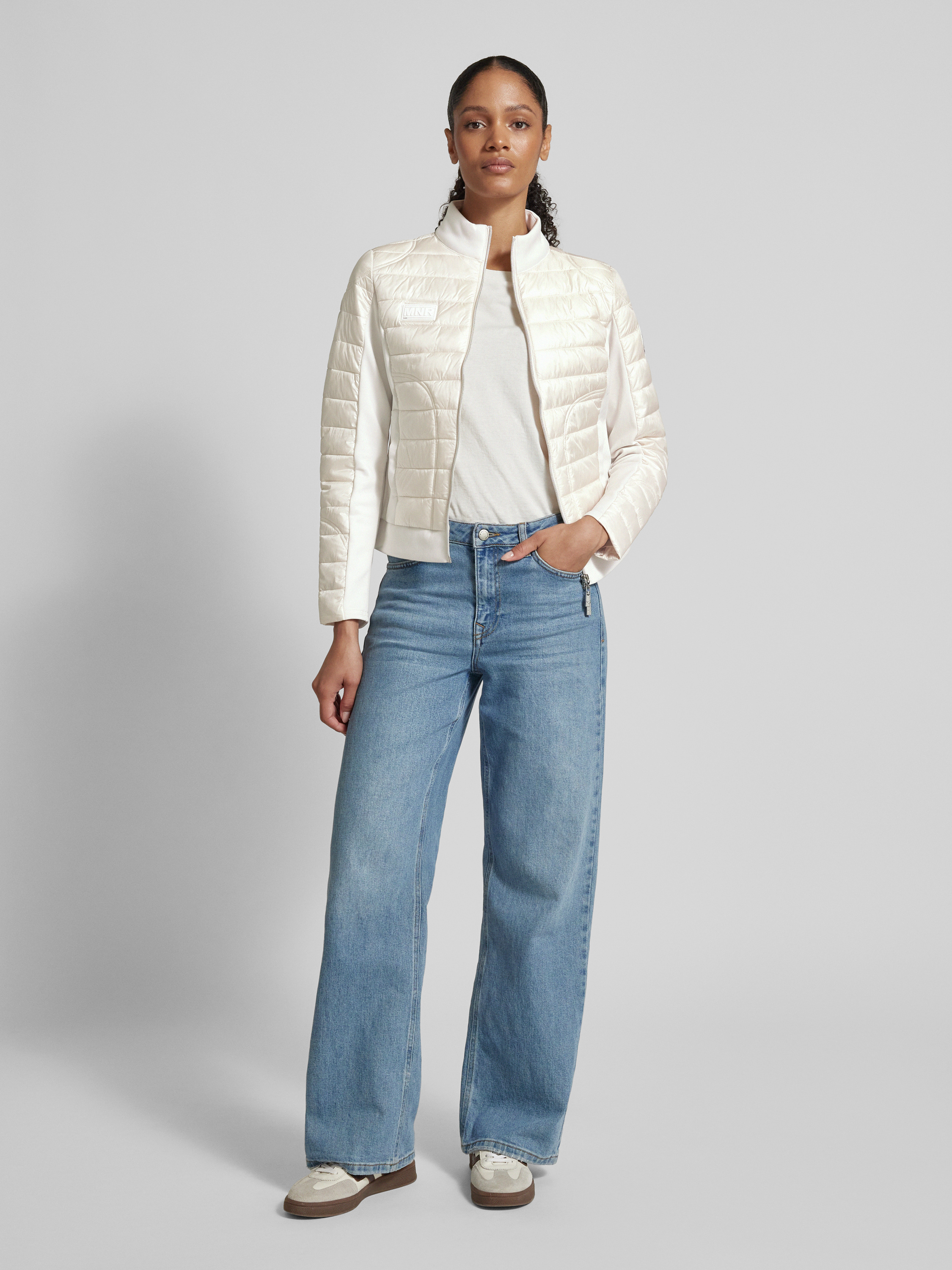 monari Steppjacke mit Label-Patch (sand) online kaufen