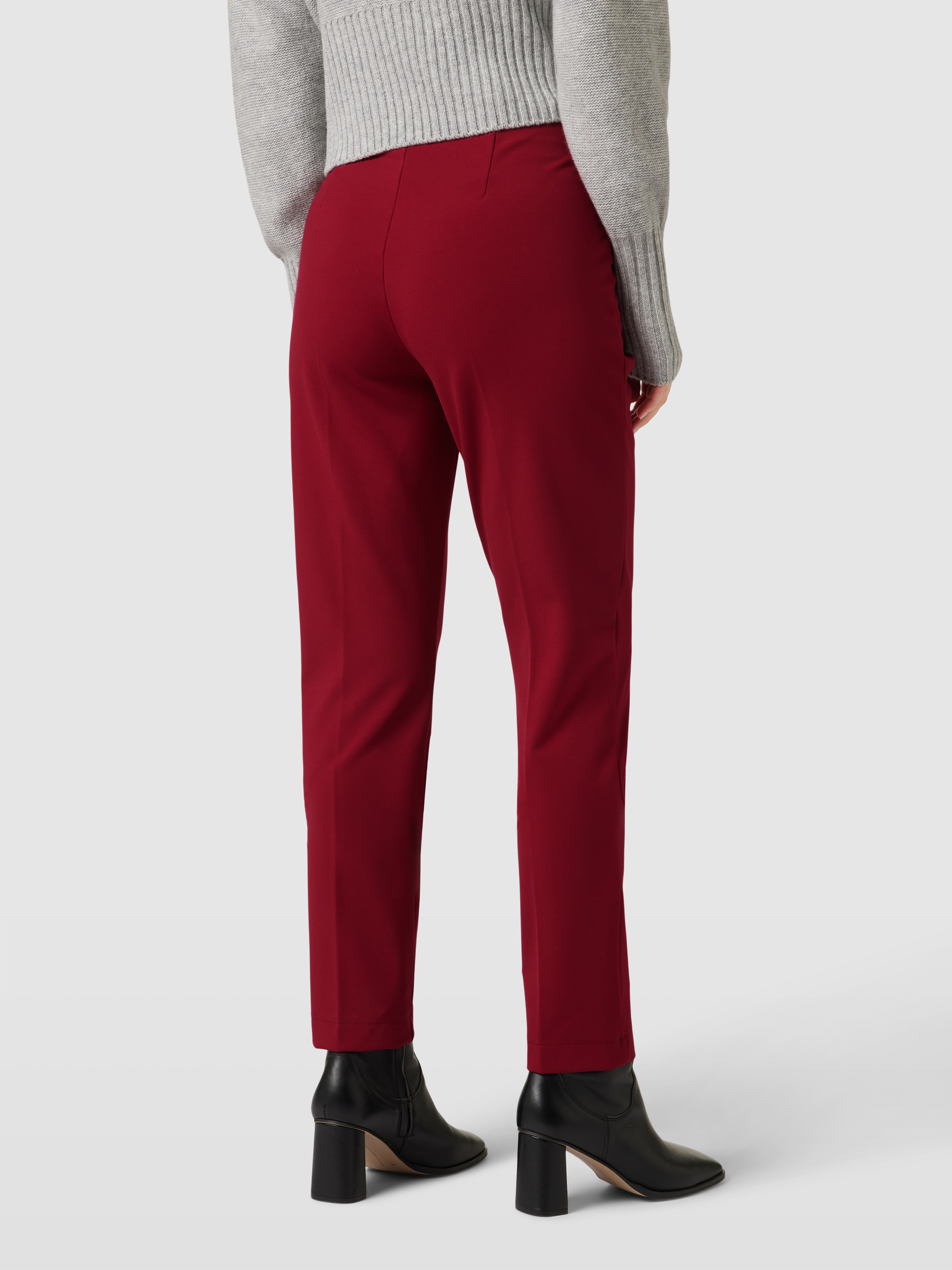 Raphaela By Brax Broek met ritszakken, model 'LILLYTH' in donkerrood online kopen | P&C