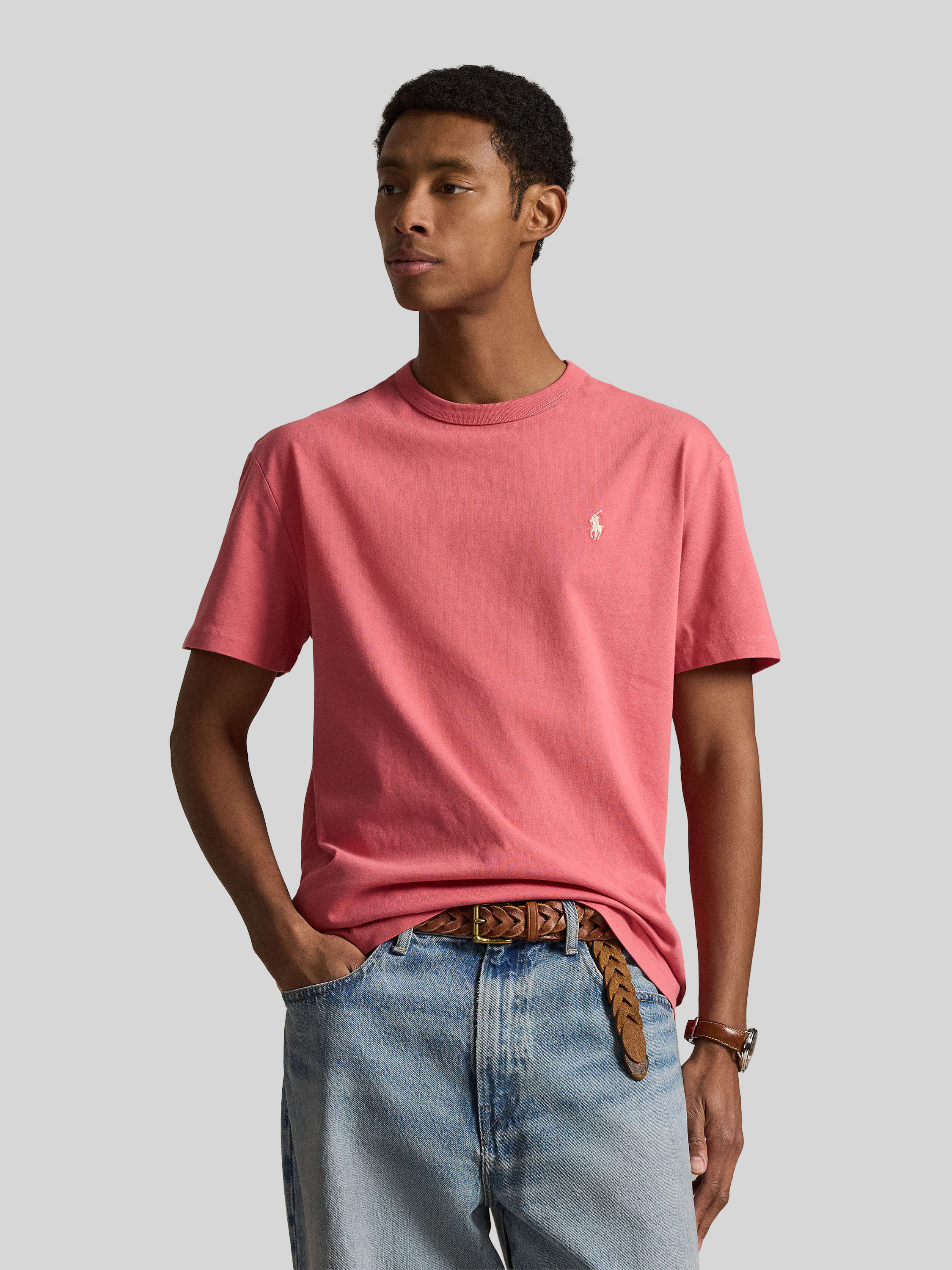 Polo Ralph Lauren Regular fit T-shirt van puur katoen in rood online ...