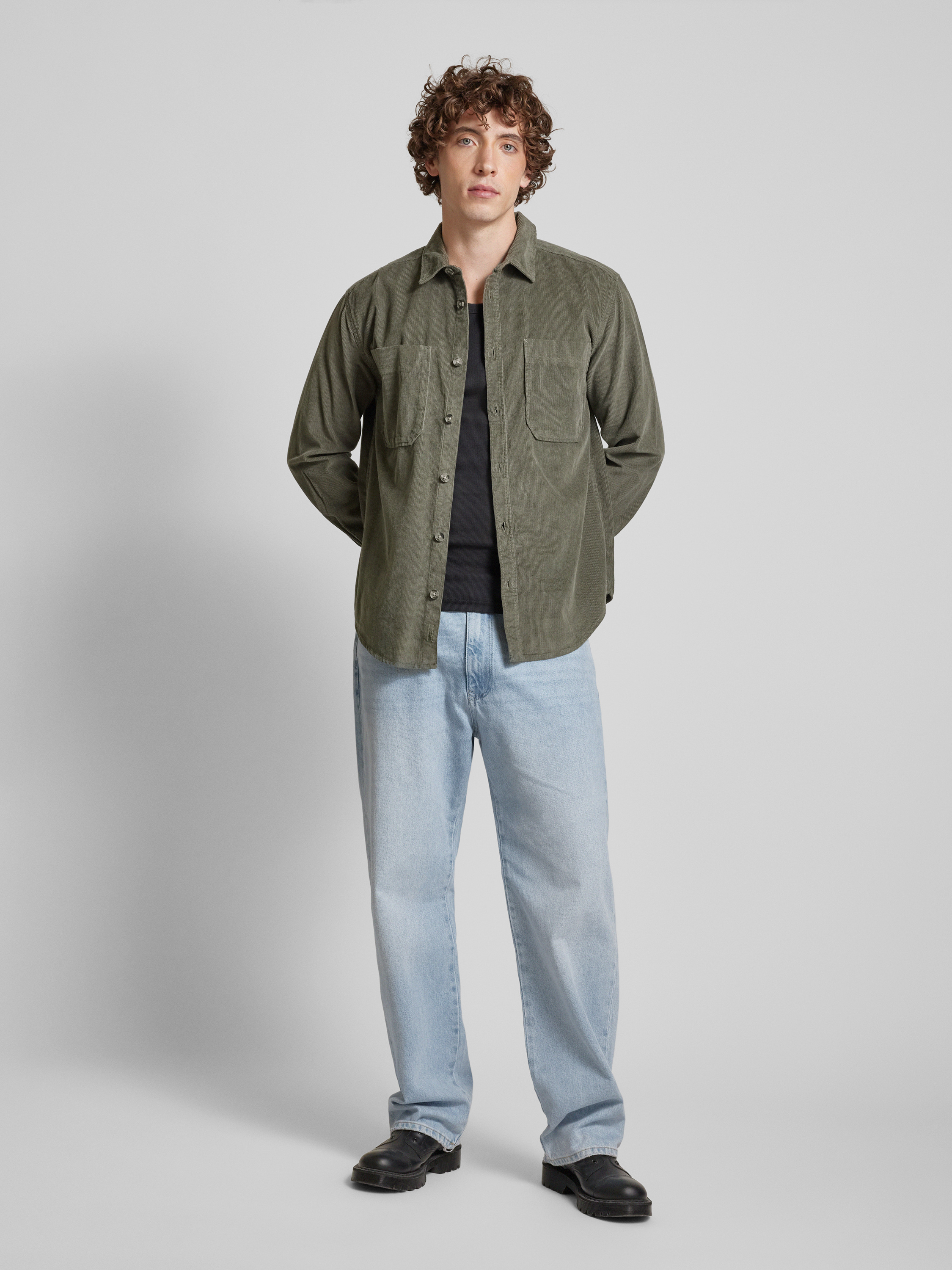 Only & Sons Relaxed Fit Freizeithemd mit Strukturmuster Modell 'ALP ...