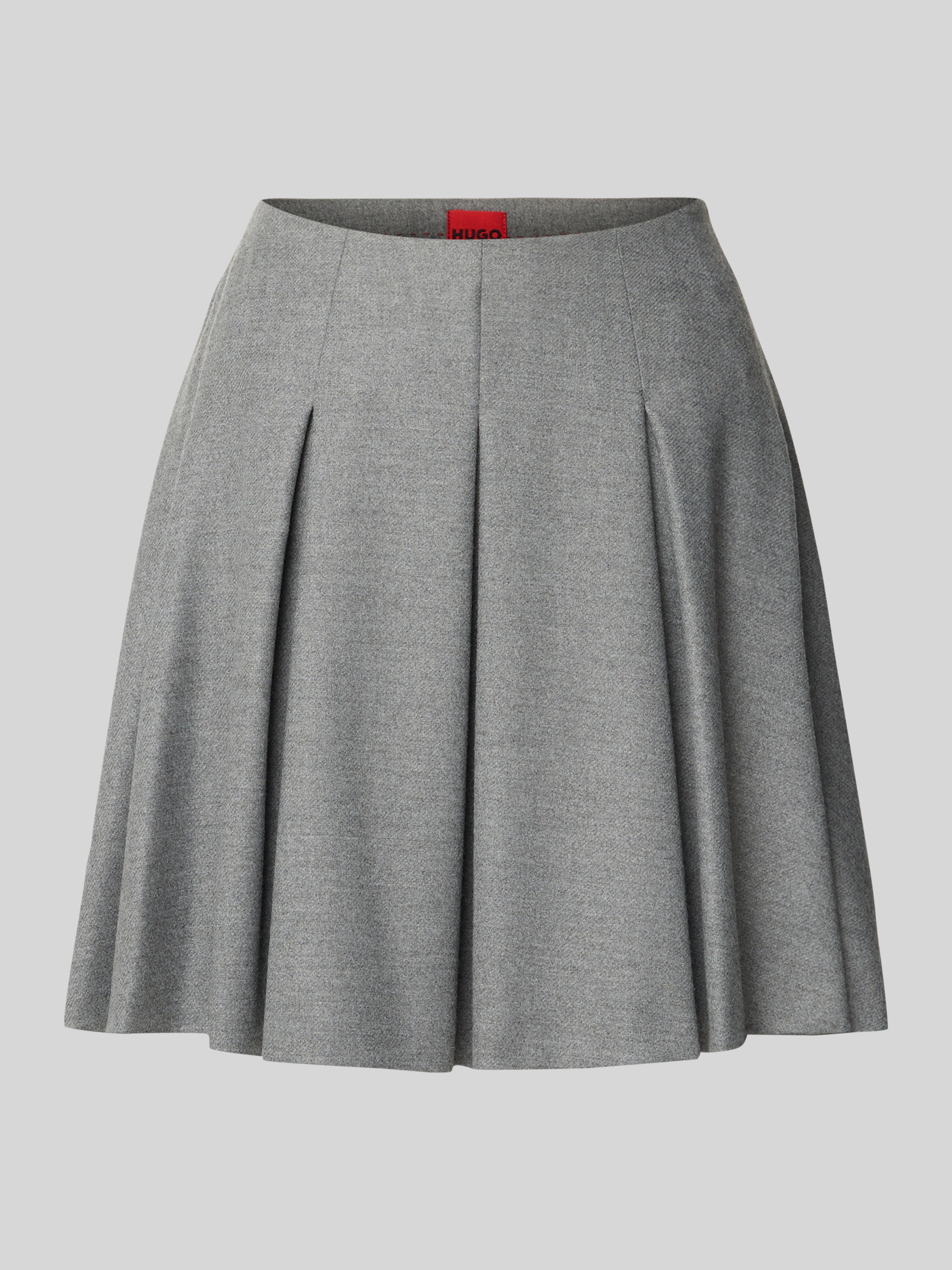 HUGO Regular Fit Mini-Rock aus Flanell MODELL 'RADINA' (hellgrau ...