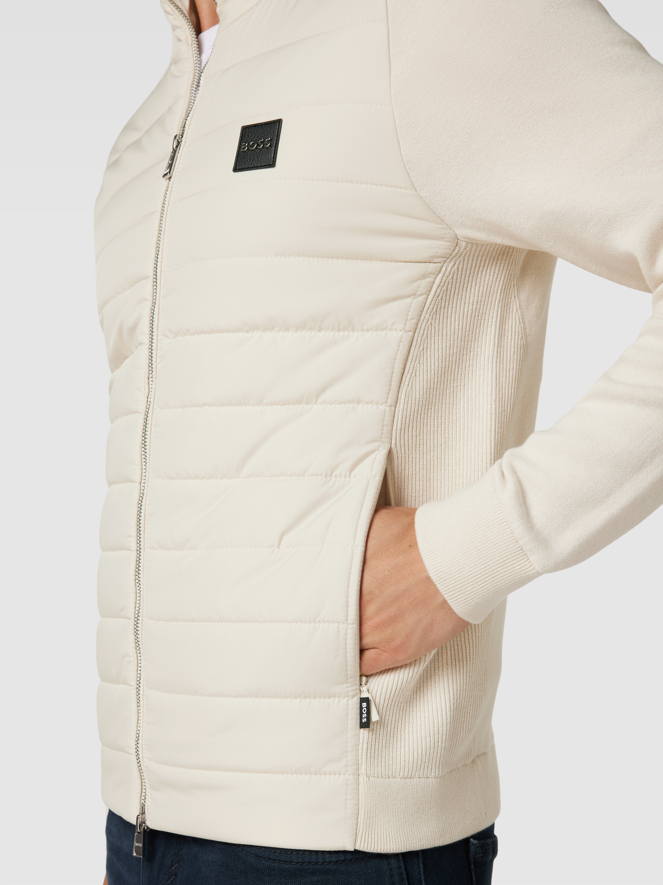 BOSS Strickjacke mit Zweiwege-Reißverschluss Modell 'Medesimo ...