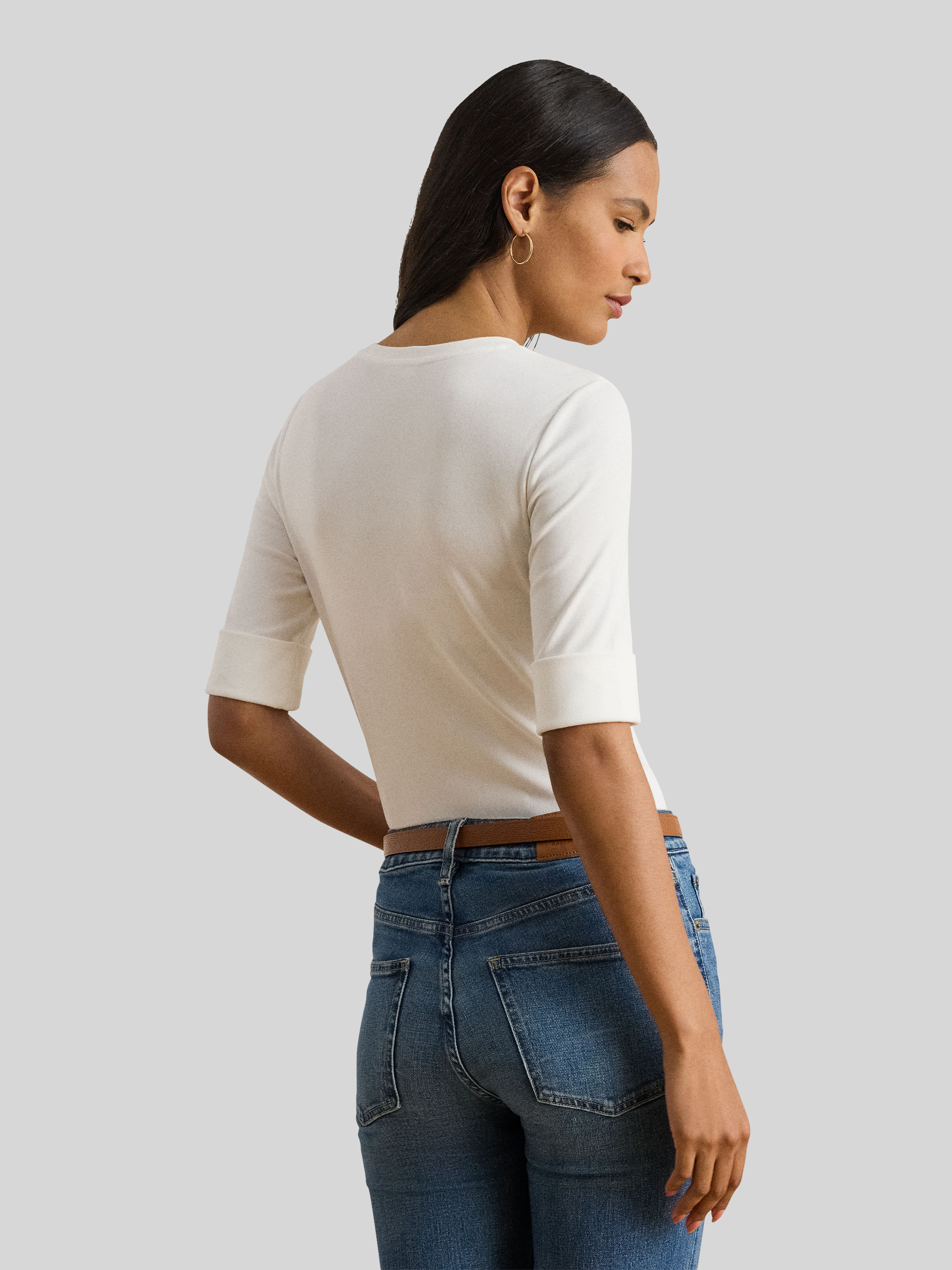 Lauren Ralph Lauren Slim Fit T-Shirt aus Baumwoll-Mix Modell 'JUDY ...