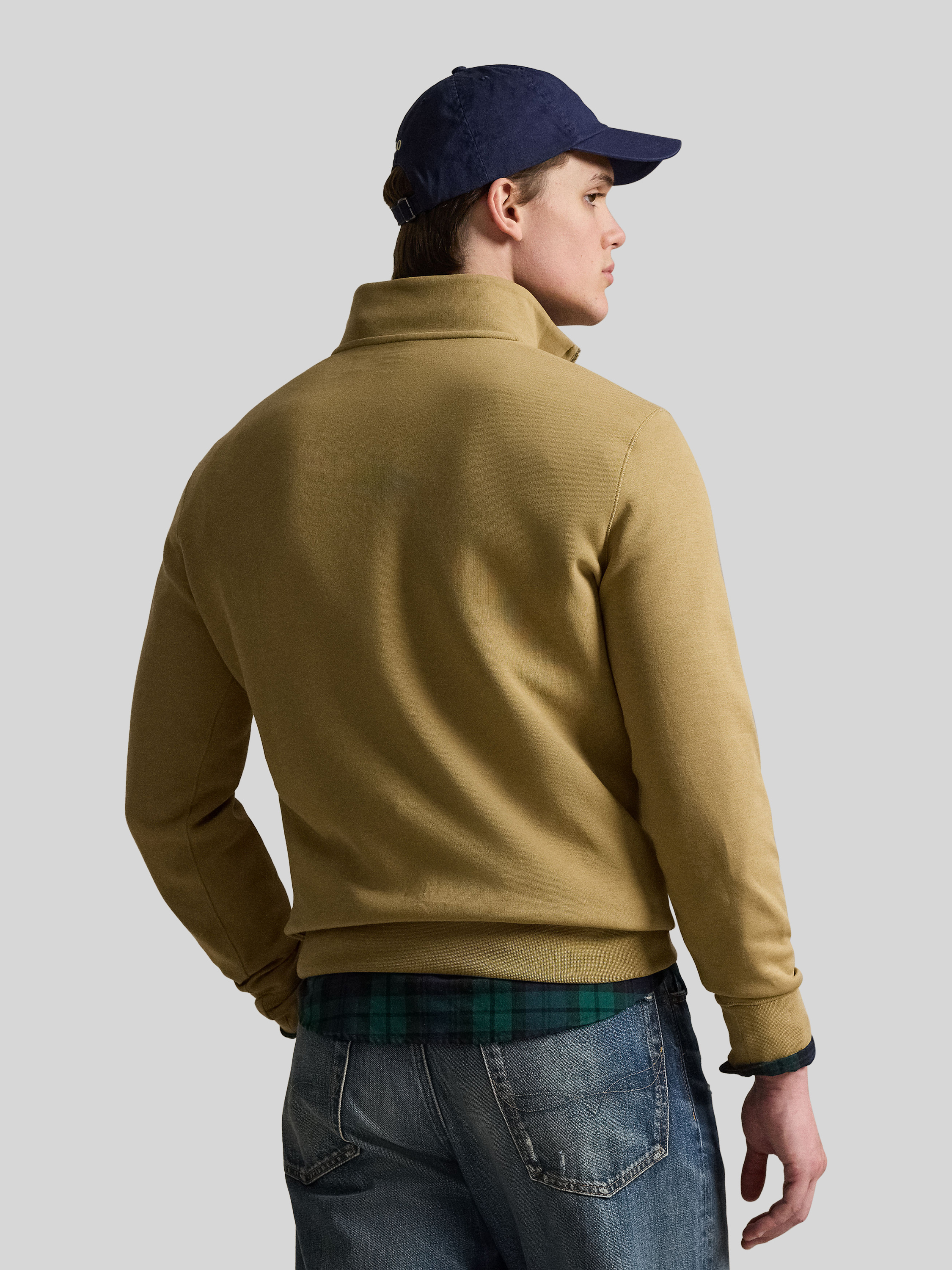 Polo Ralph Lauren Regular fit sweatshirt van katoenmix in zand online ...