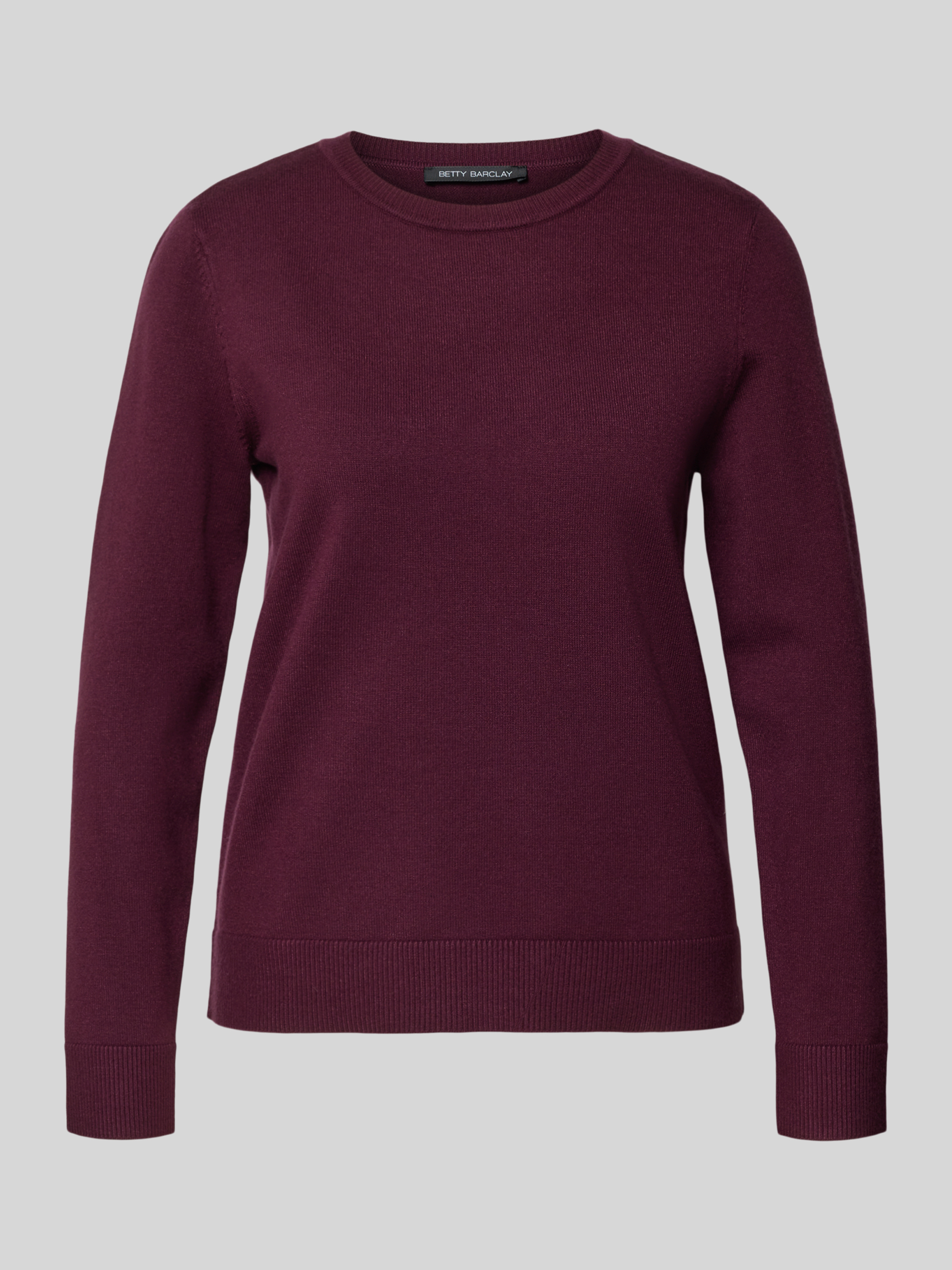 Betty Barclay Strickpullover mit gerippten Abschlüssen (bordeaux) online kaufen