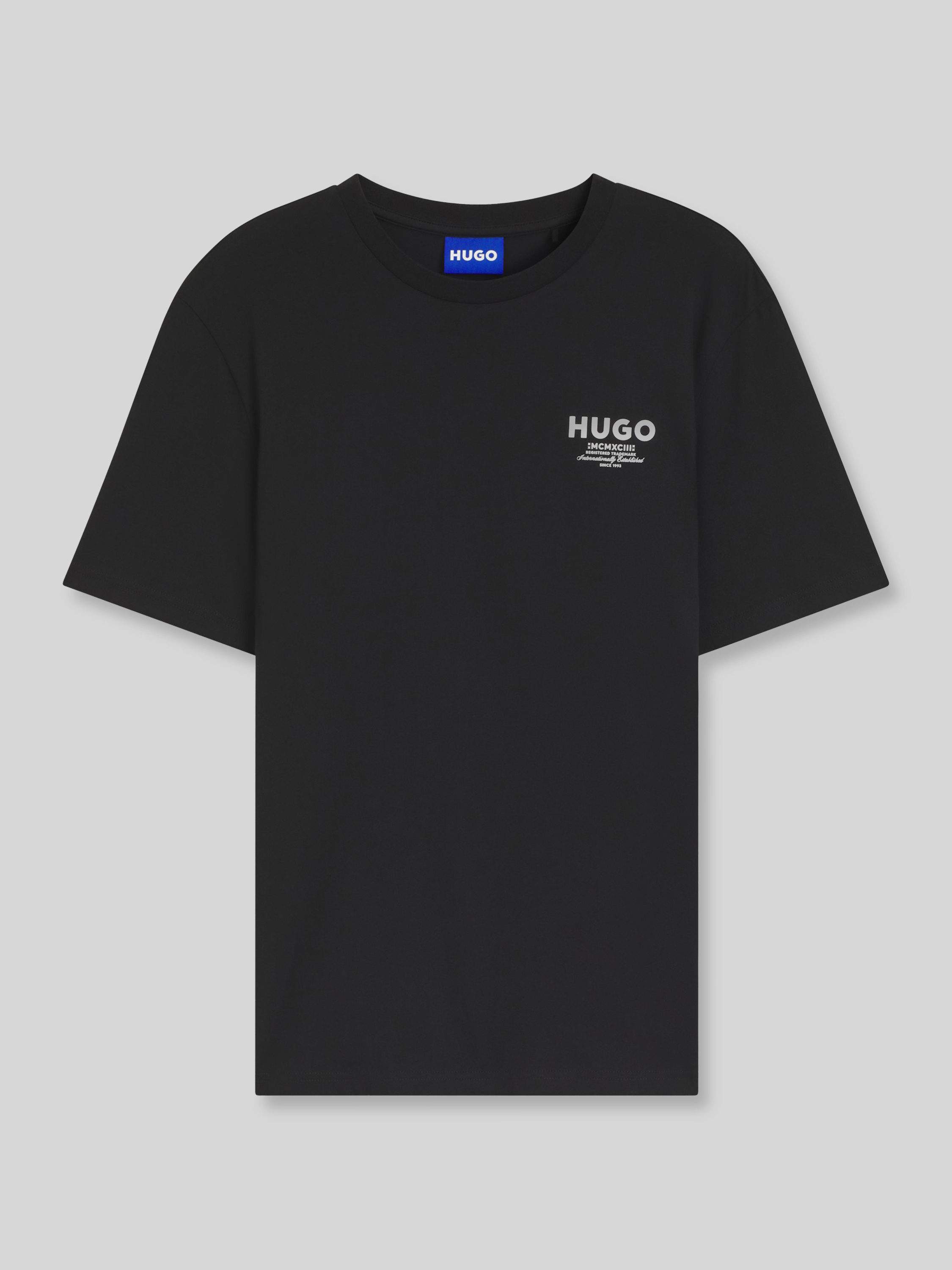 HUGO Blue Regular Fit T-Shirt aus reiner Baumwolle Modell 'NESPTEE ...