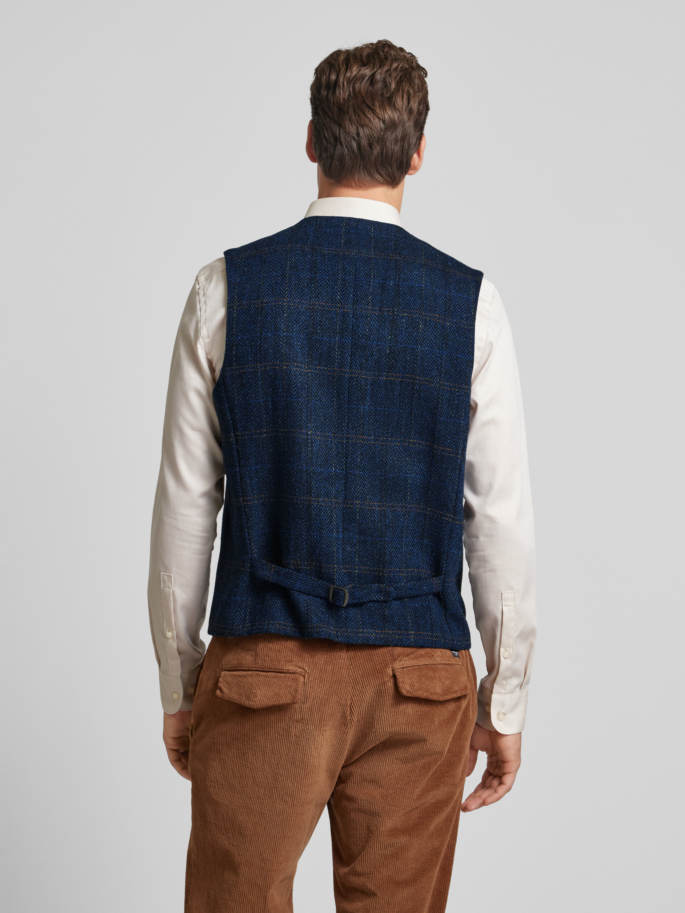 Carl Gross Weste Harris-Tweed aus Schurwolle Modell 'Warner ...