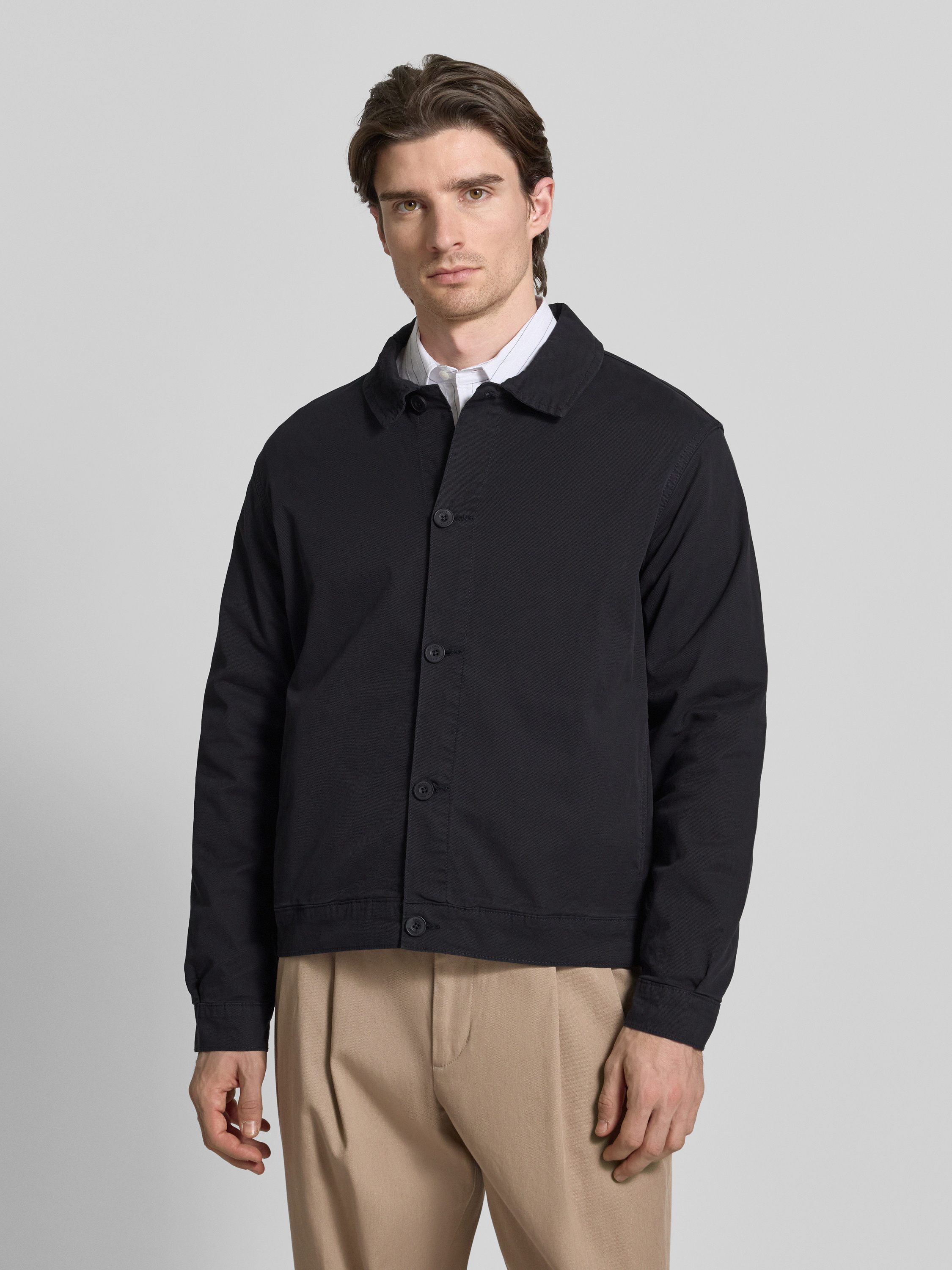 Casual Friday Hemdjacke aus Baumwoll-Mix mit Knopfleiste Modell 'BUCHAN ...