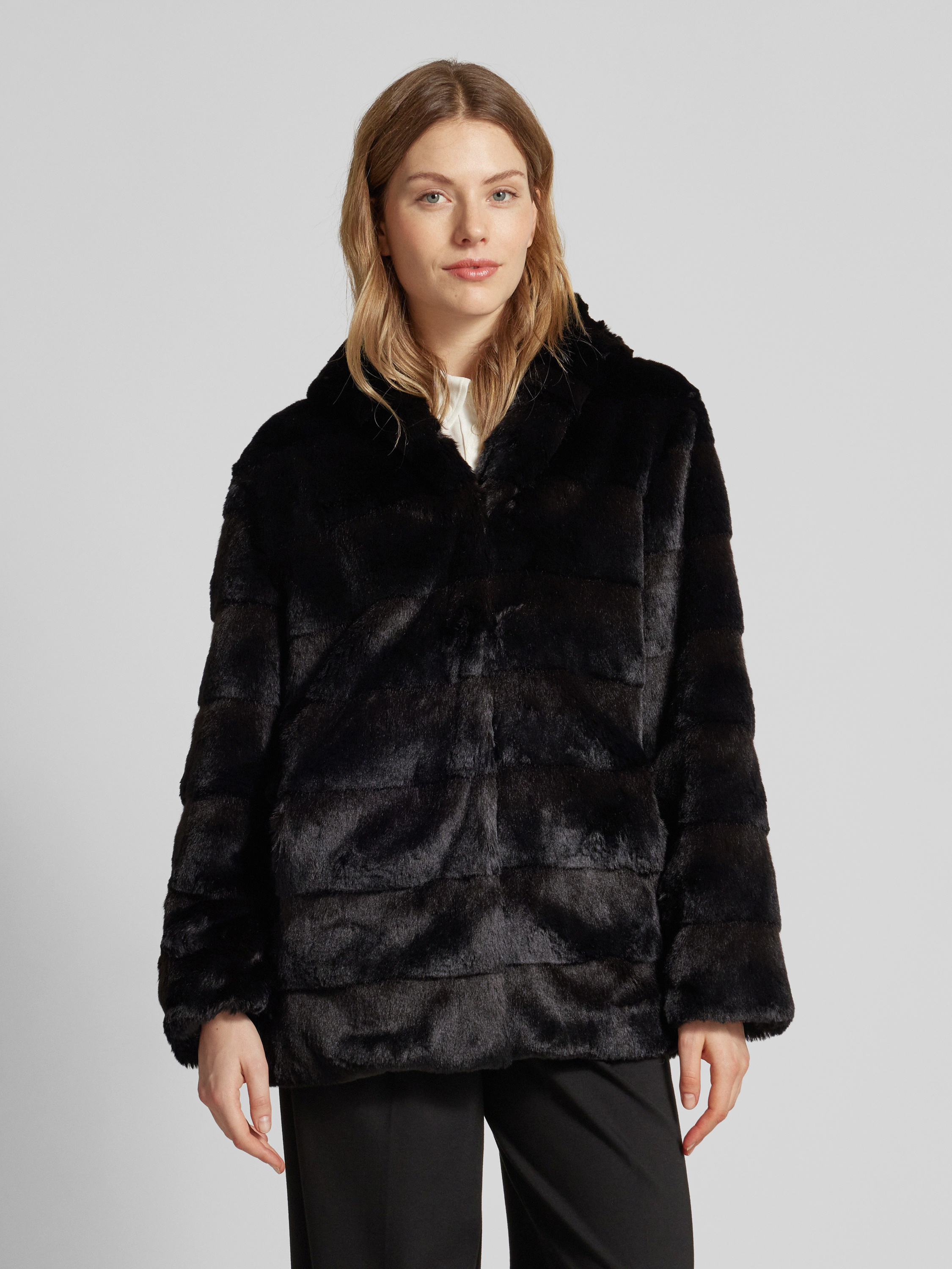 PETITE M. Jacke mit Kunstfell (dunkelbraun) online kaufen