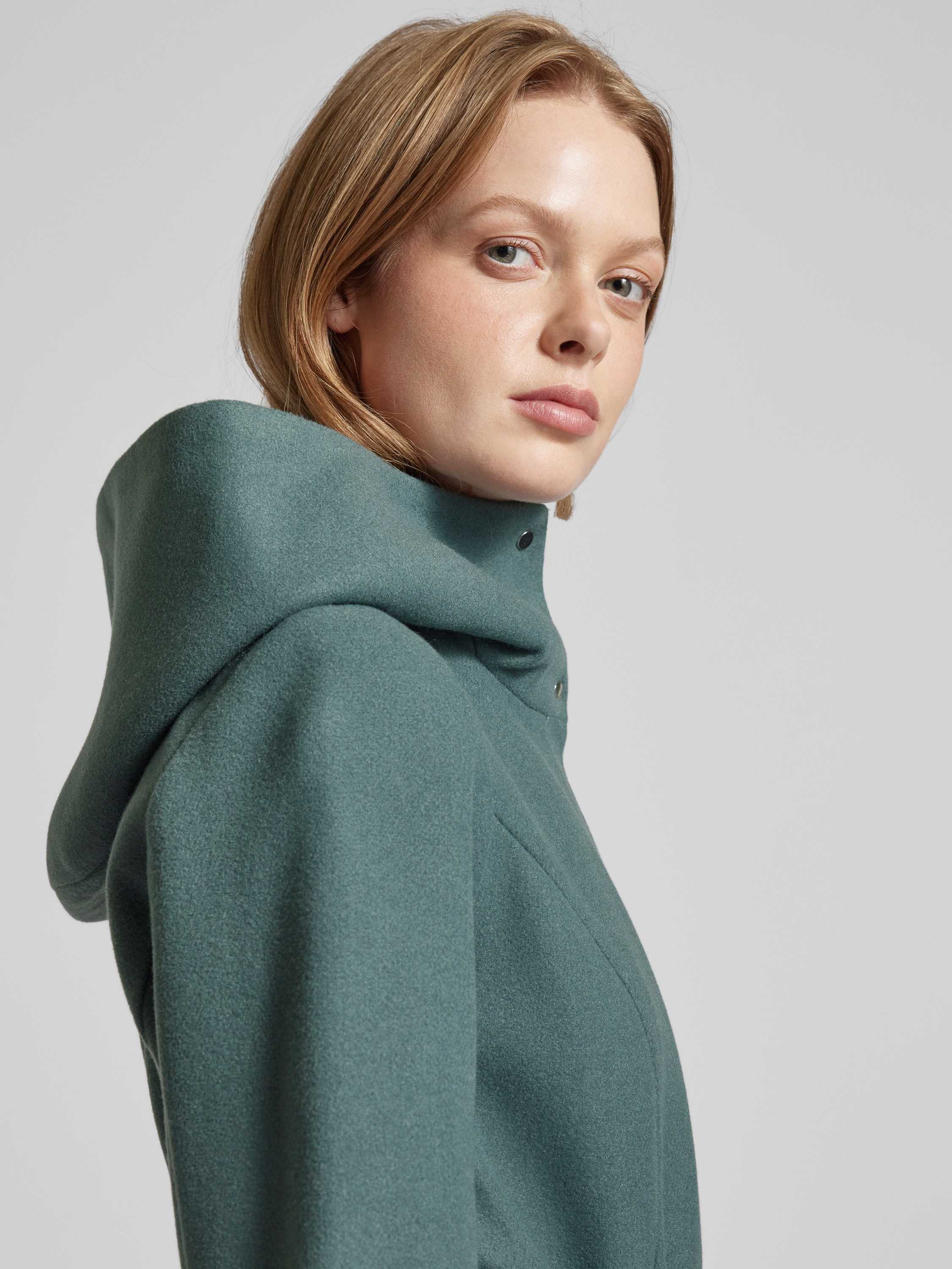 Vero Moda Regular Fit Mantel in Filz-Optik mit Bandkragen Modell ...