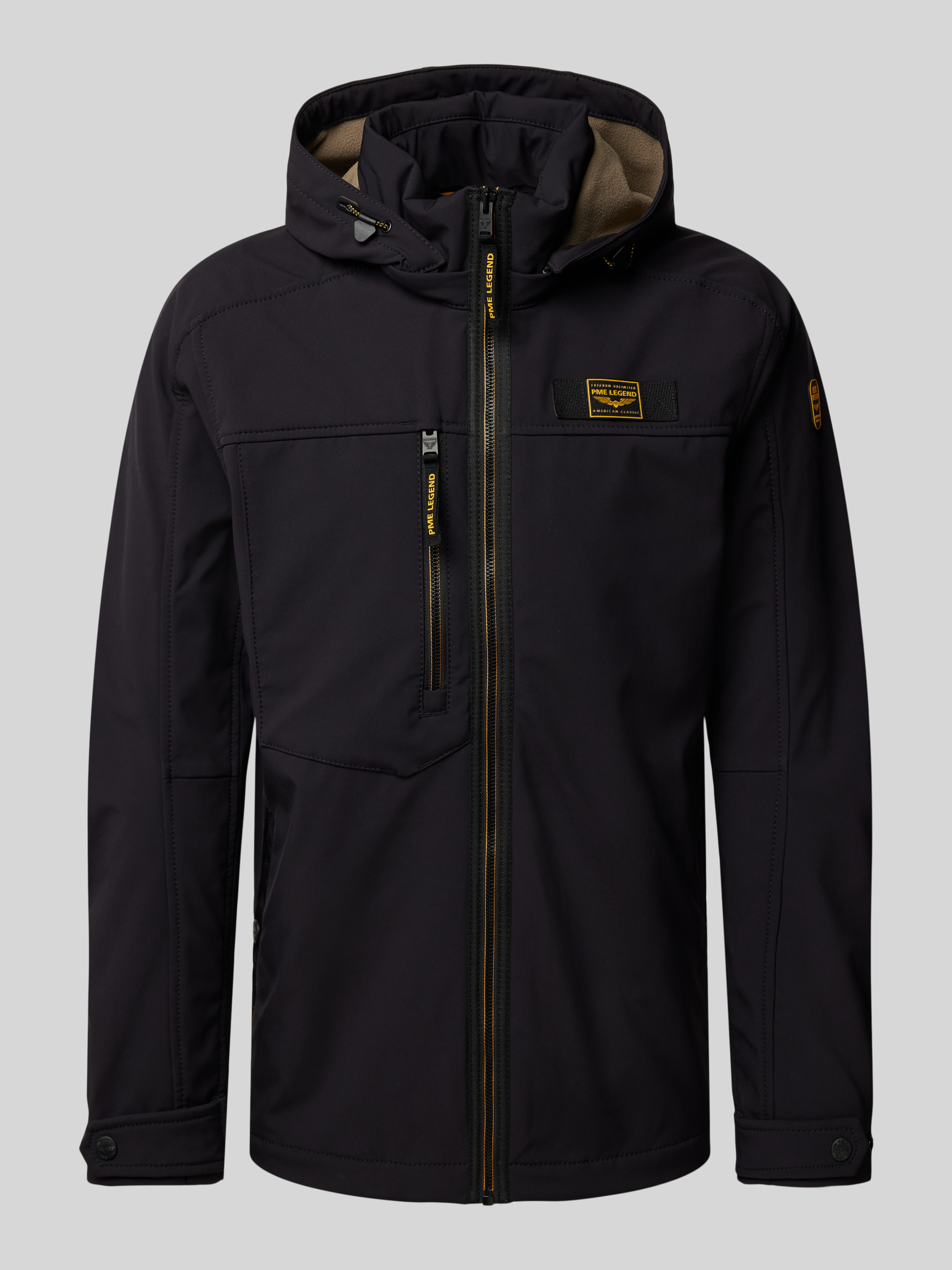 PME Legend Jacke mit Label-Badges Modell 'SUCCESSOR' (black) online kaufen