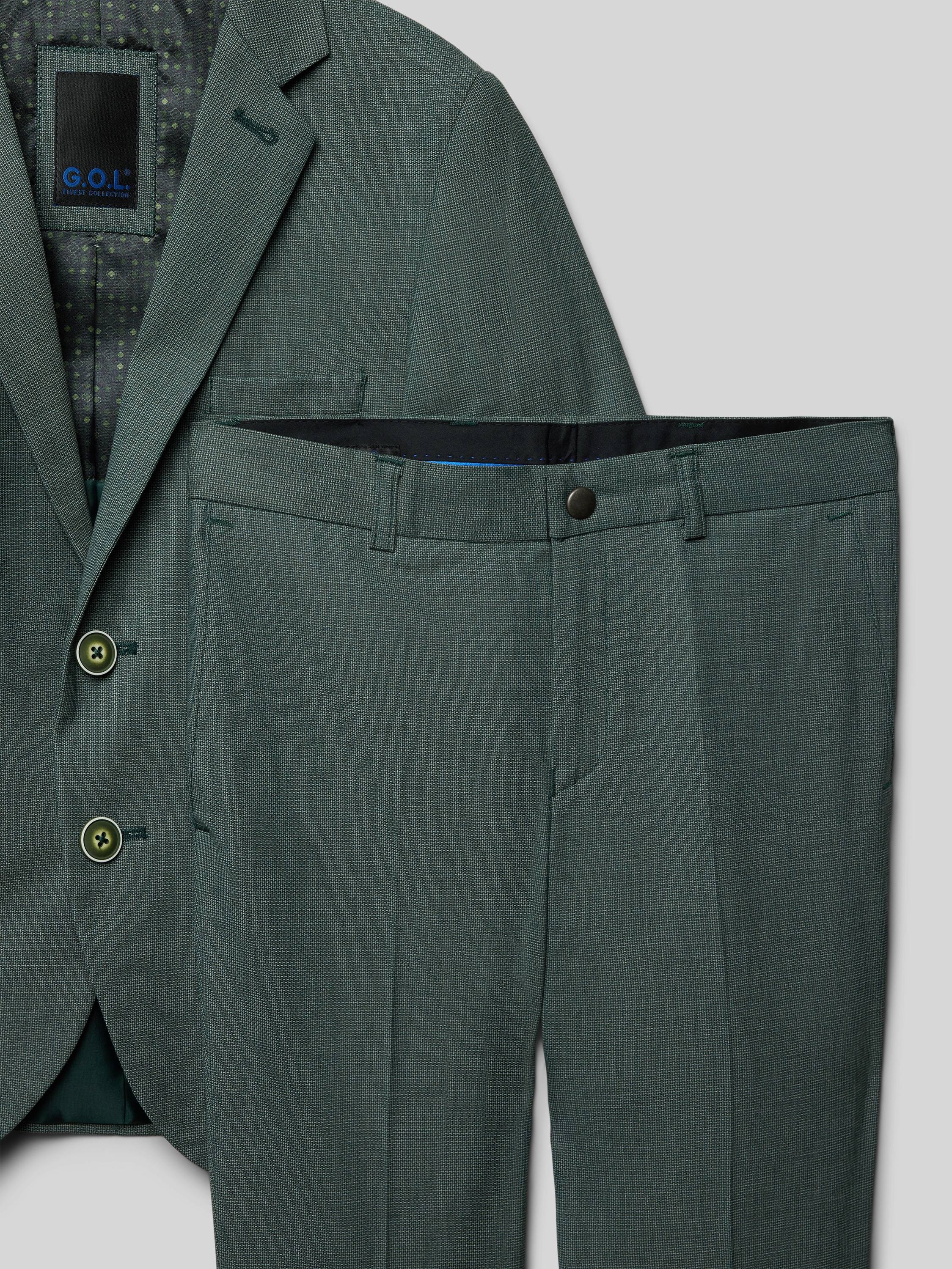 G.O.L. Regular fit pak met colbert met 2 knopen in olijfgroen online ...