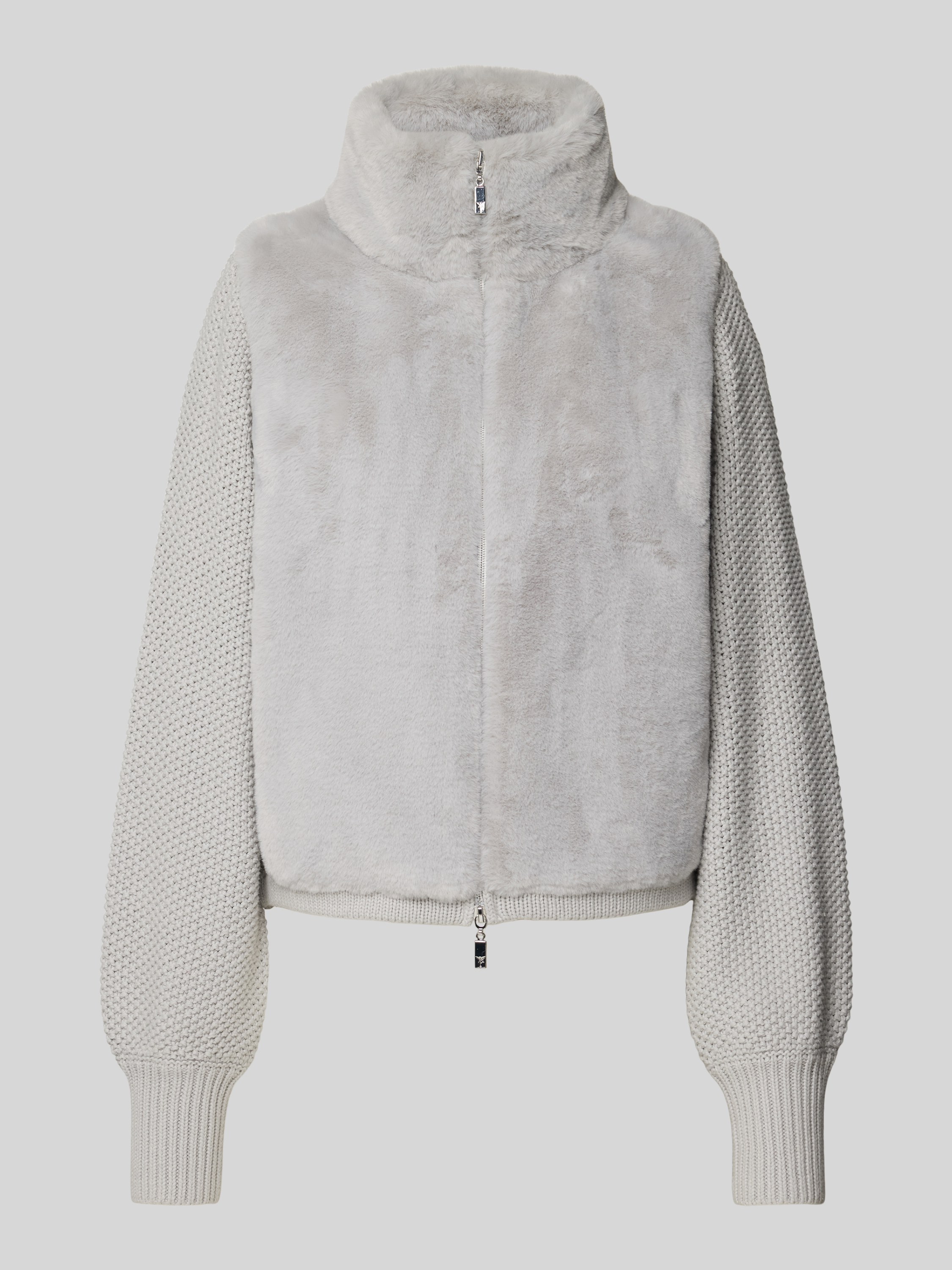 monari Strickjacke mit Reißverschluss (hellgrau) online kaufen