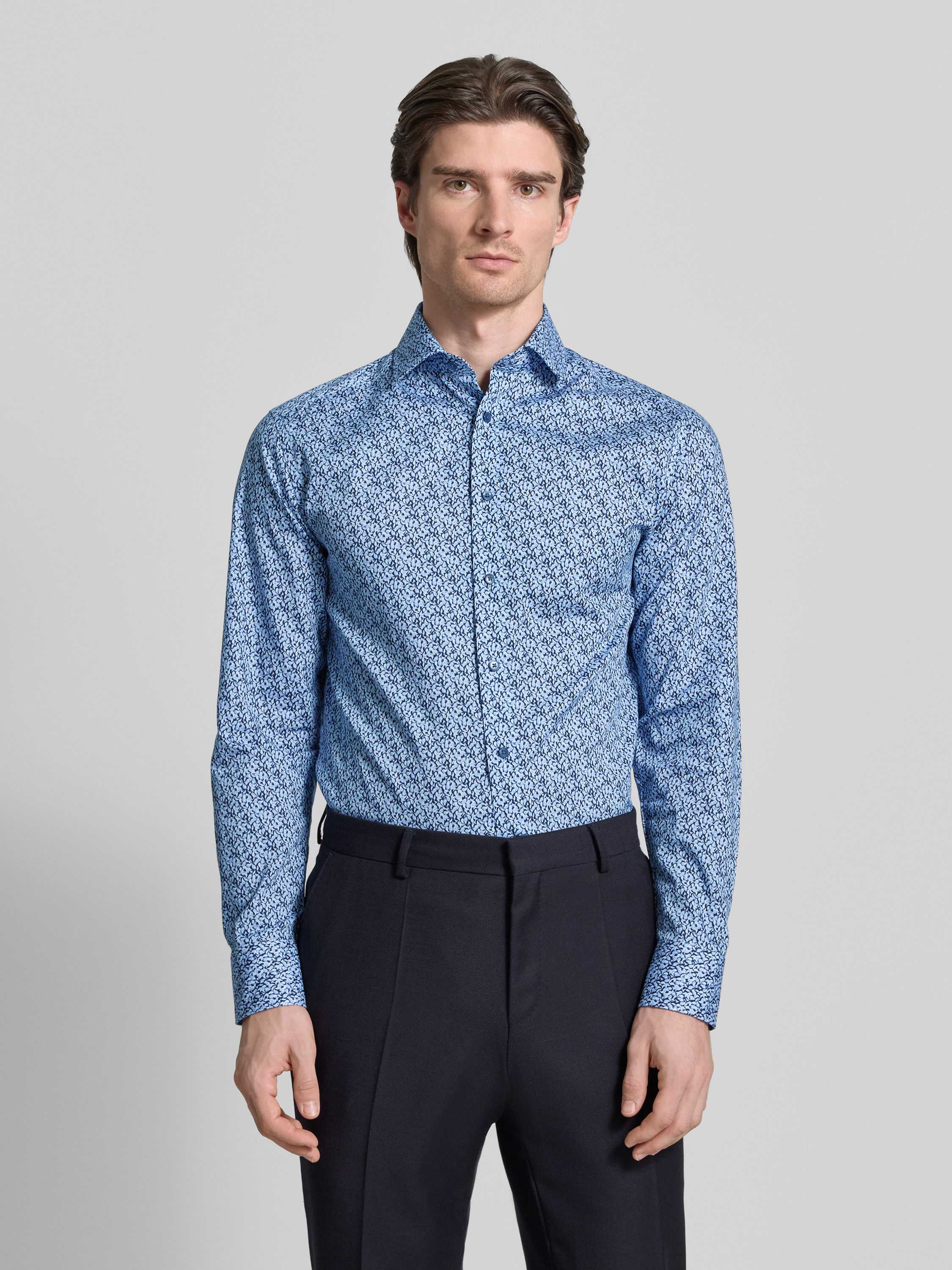 OLYMP Regular Fit Businesshemd aus reiner Baumwolle mit Kentkragen ...