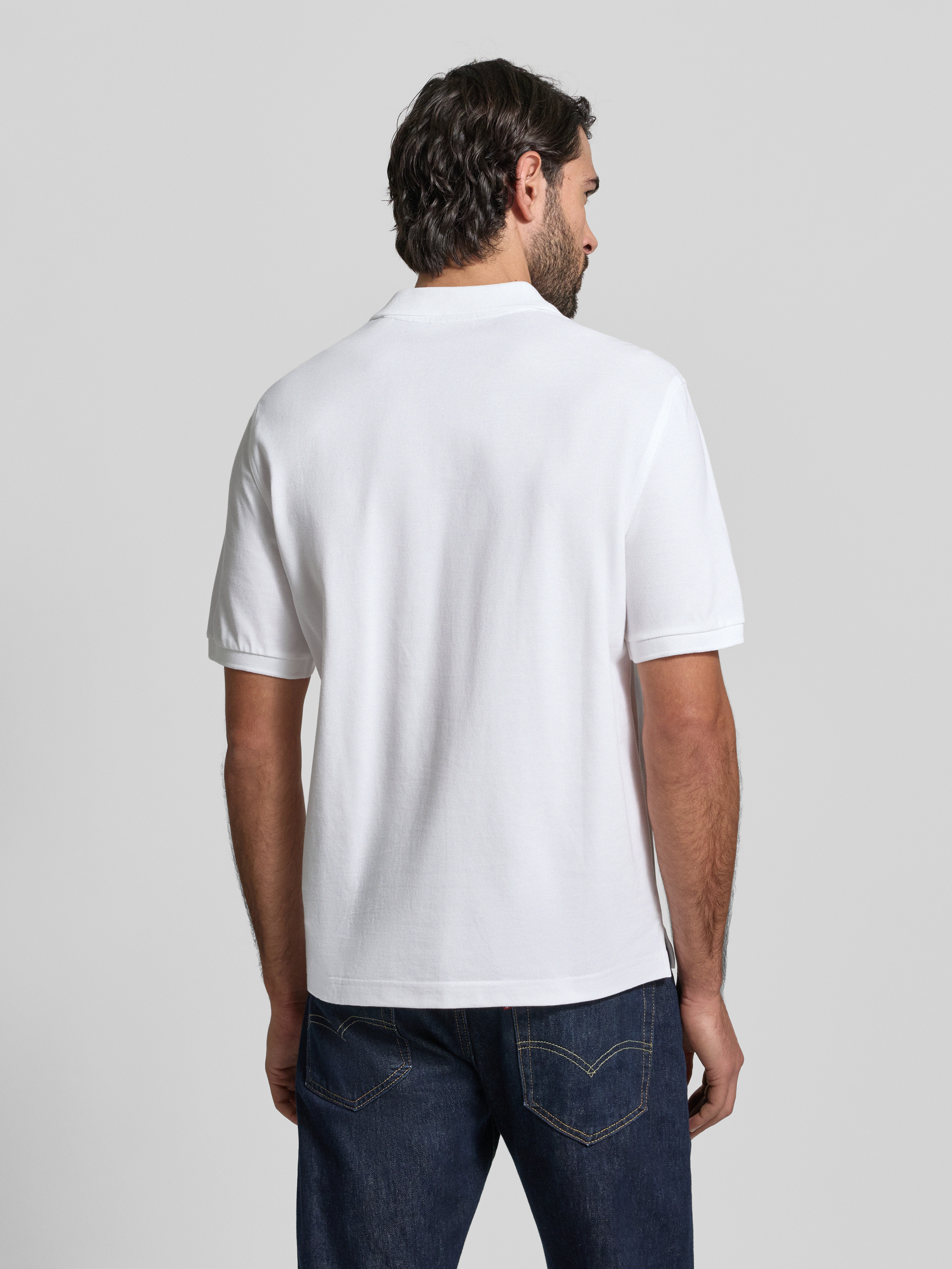 Gant Slim Fit Poloshirt mit Logo-Stitching (weiss) online kaufen