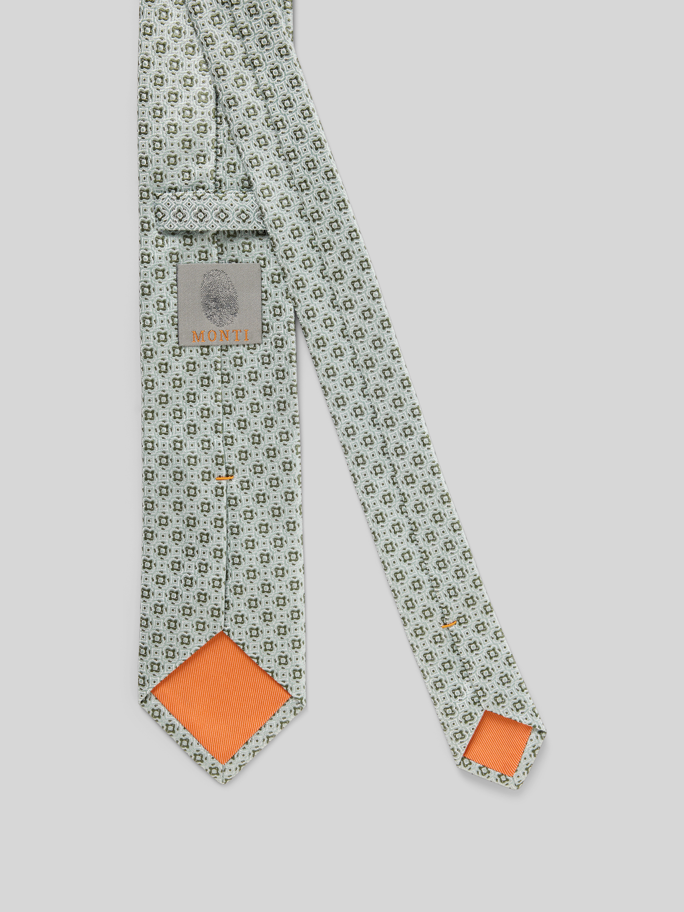 Monti Krawatte aus Seide im Allover-Look (7 cm) (gruen) online kaufen