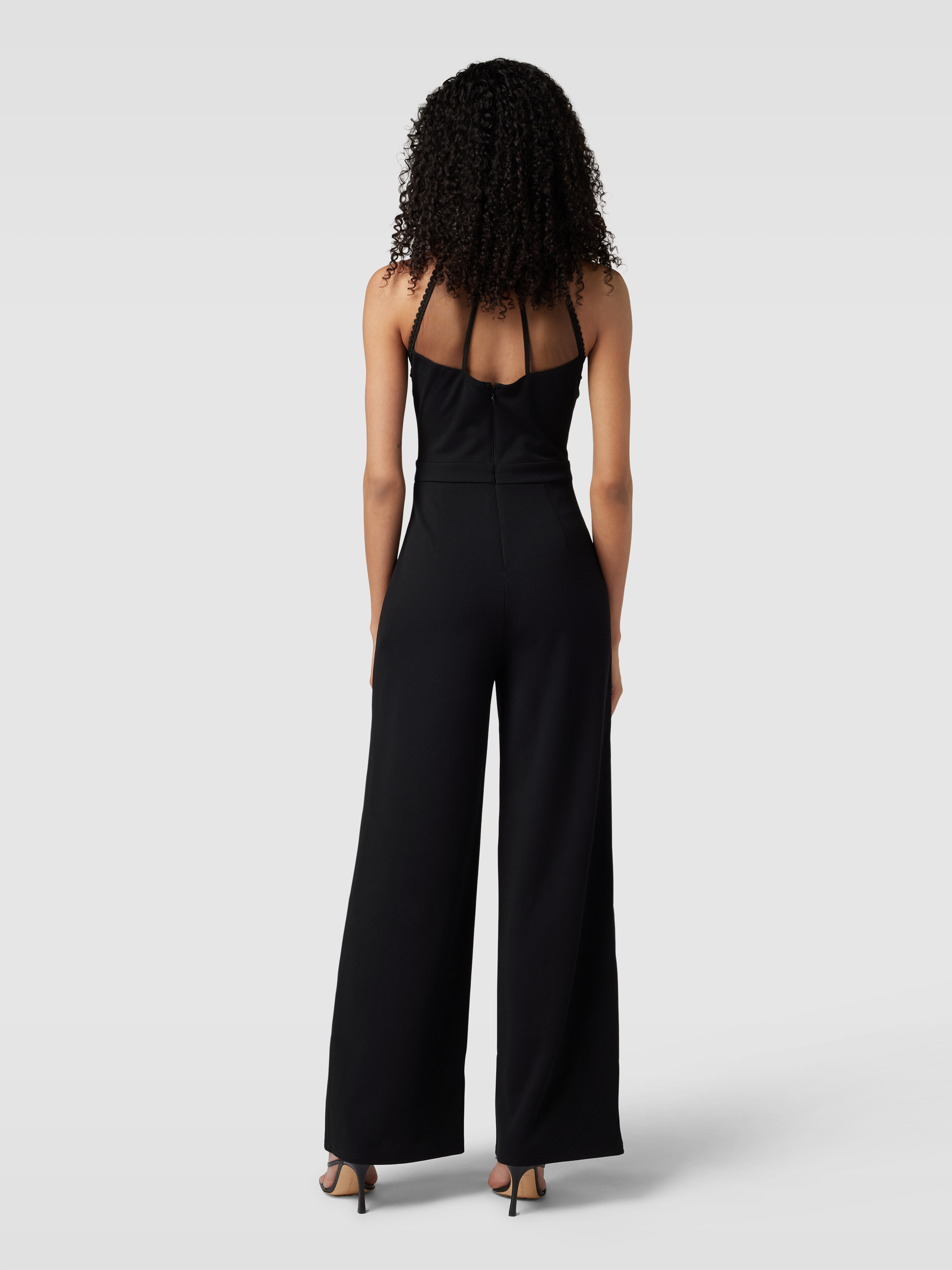 Lipsy Jumpsuit mit Spitzenbesatz (black) online kaufen