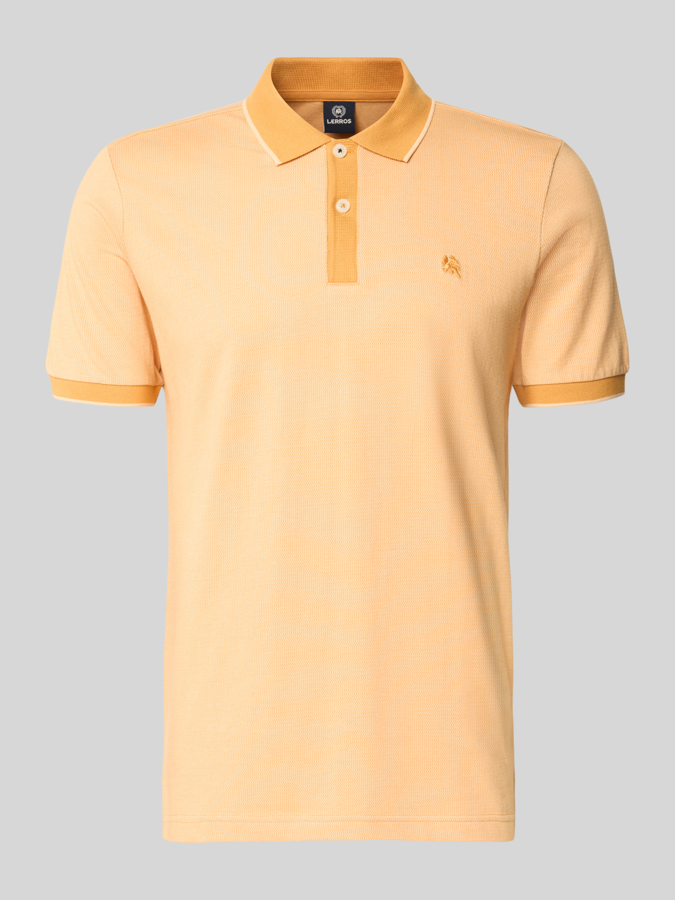 Lerros Regular Fit Poloshirt mit Logo-Stitching (gelb) online kaufen