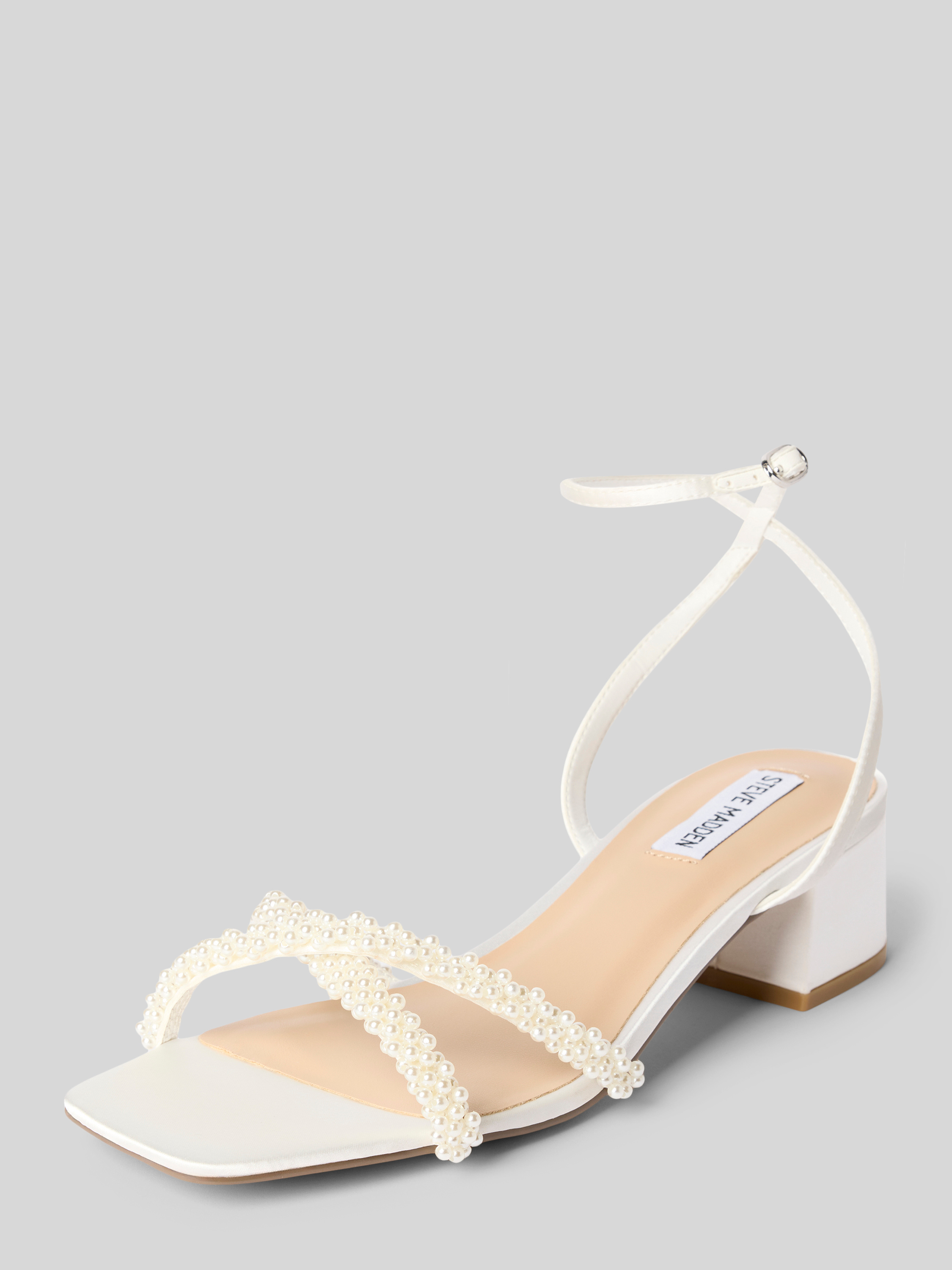 Steve Madden Sandaletten mit Strasssteinbesatz Modell 'Gabby' (weiss ...