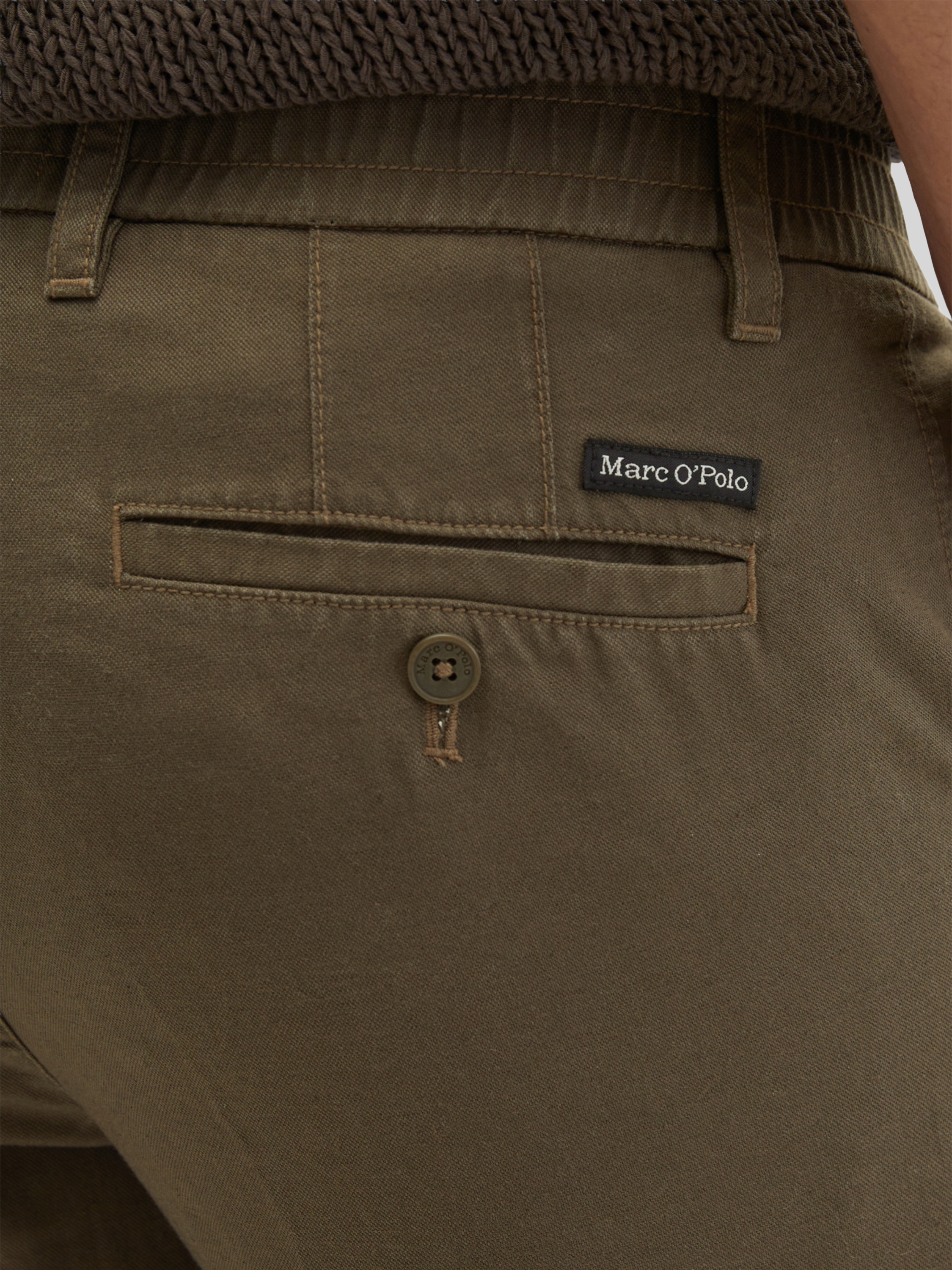 Marc O'Polo Tapered Fit Chino aus Lyocell-Mix (dunkelbraun) online kaufen