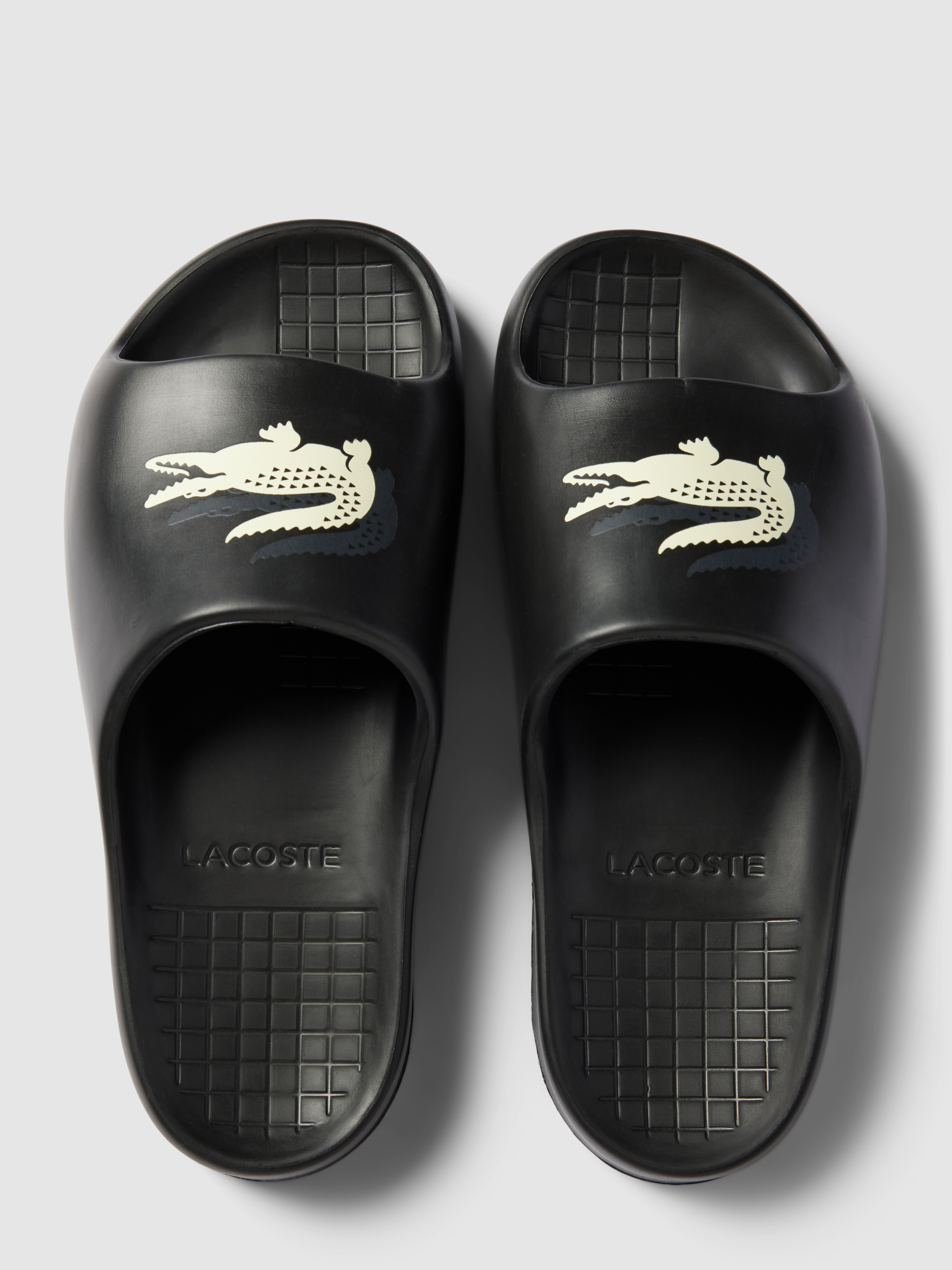 Lacoste Slides mit Label-Applikation Modell 'Evo' (black) online kaufen