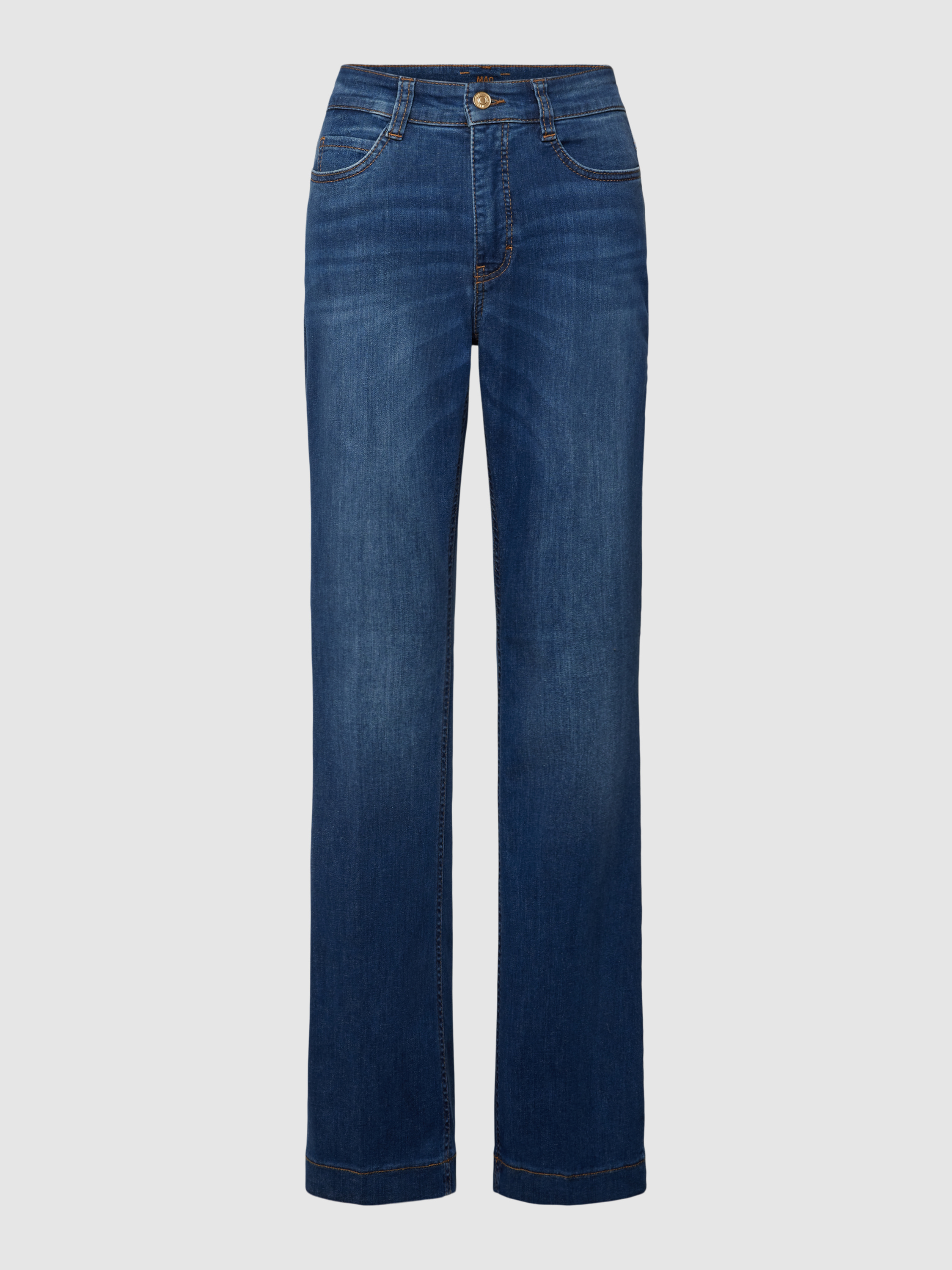 MAC Flared Cut Jeans mit Eingrifftaschen (blau) online kaufen