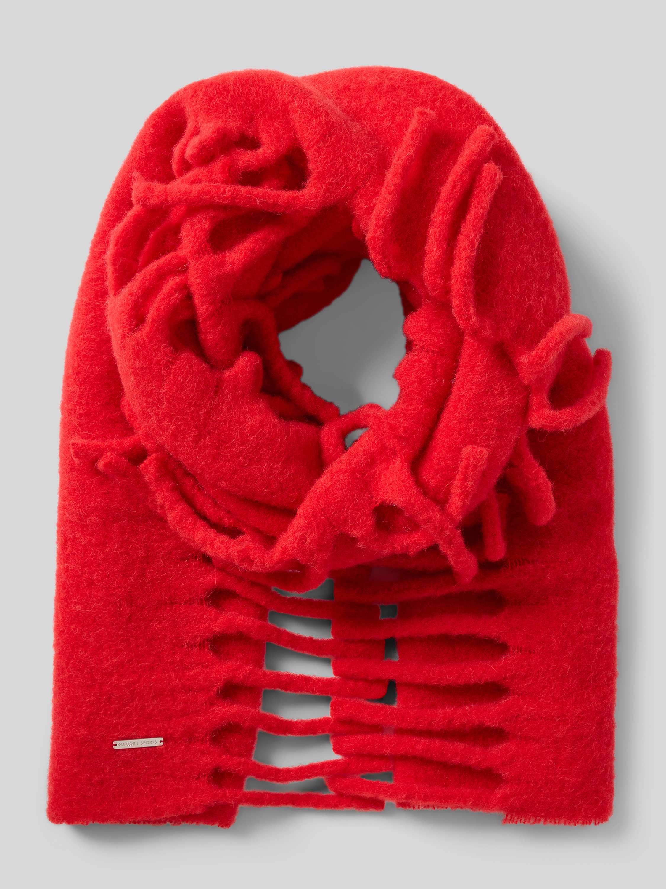 Marc Cain Sjaal met rafels in rood online kopen | P&C
