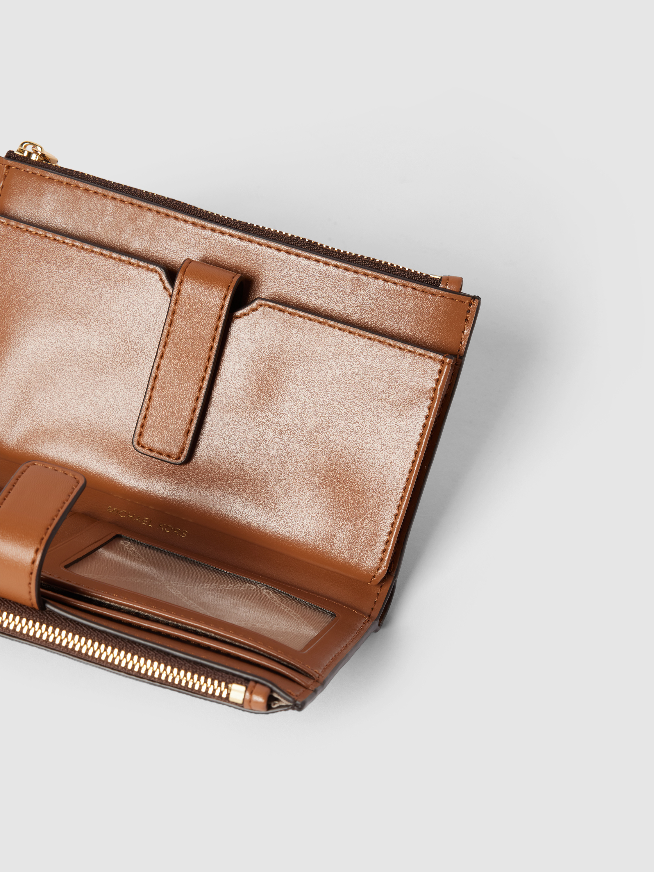 MICHAEL Michael Kors Portemonnaie mit Allover-Logo (mittelbraun) online ...