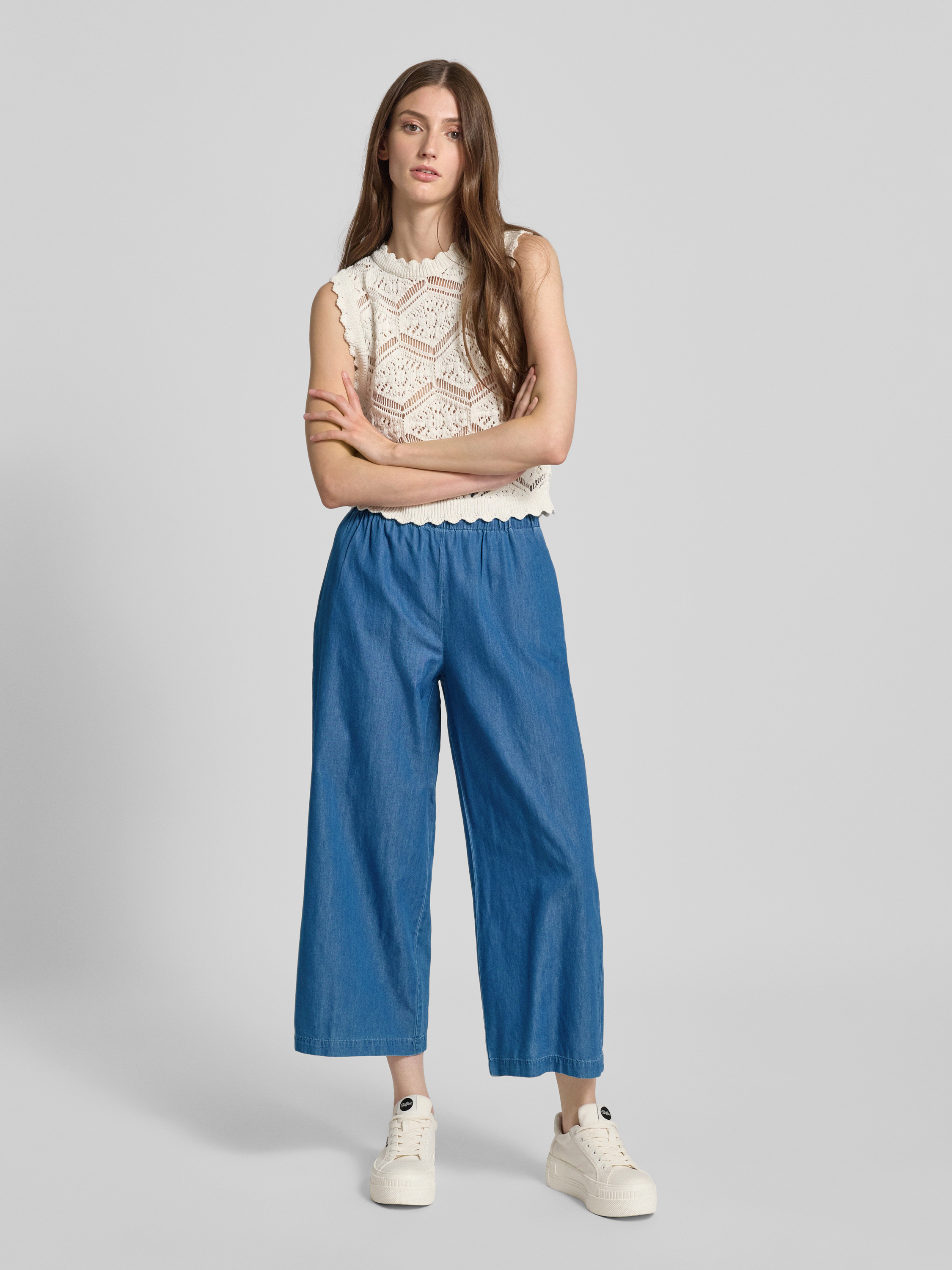 Only Weite Hose aus Baumwoll-Lyocell-Mix Modell 'BEA CALY LIFE ...