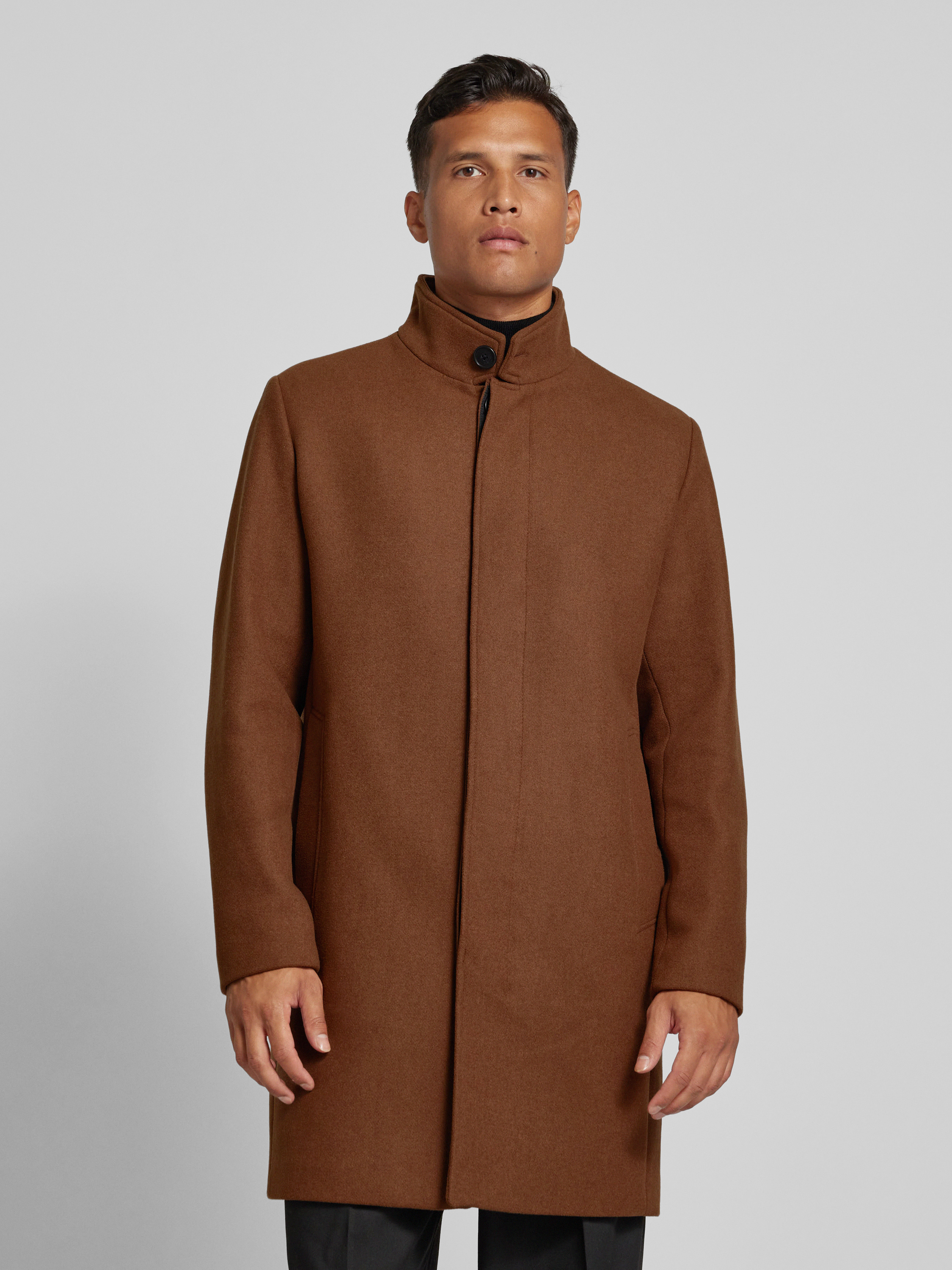 Jack & Jones Premium Mantel aus Woll-Mix Modell 'WILSON' (cognac ...
