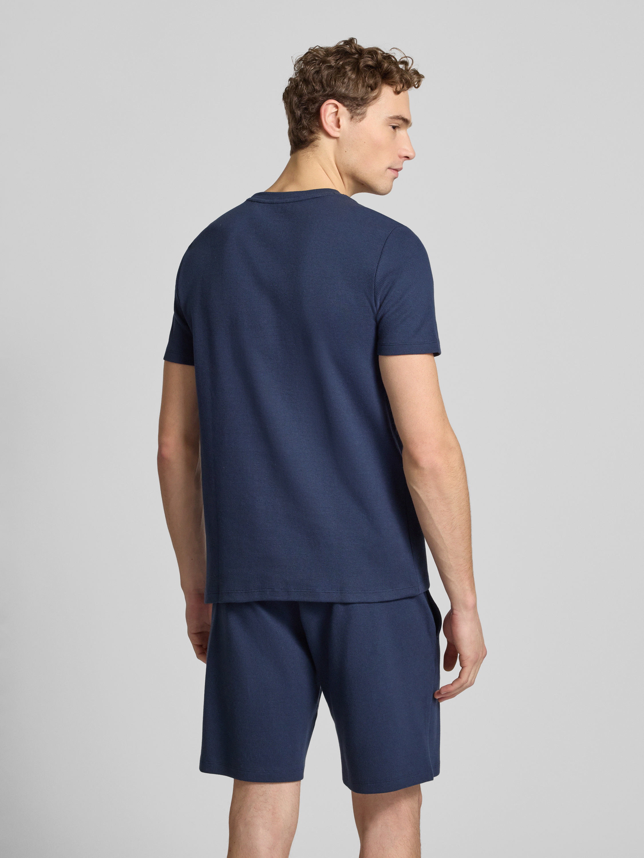 Christian Berg Men Regular Fit T-Shirt mit Strukturmuster (marine ...