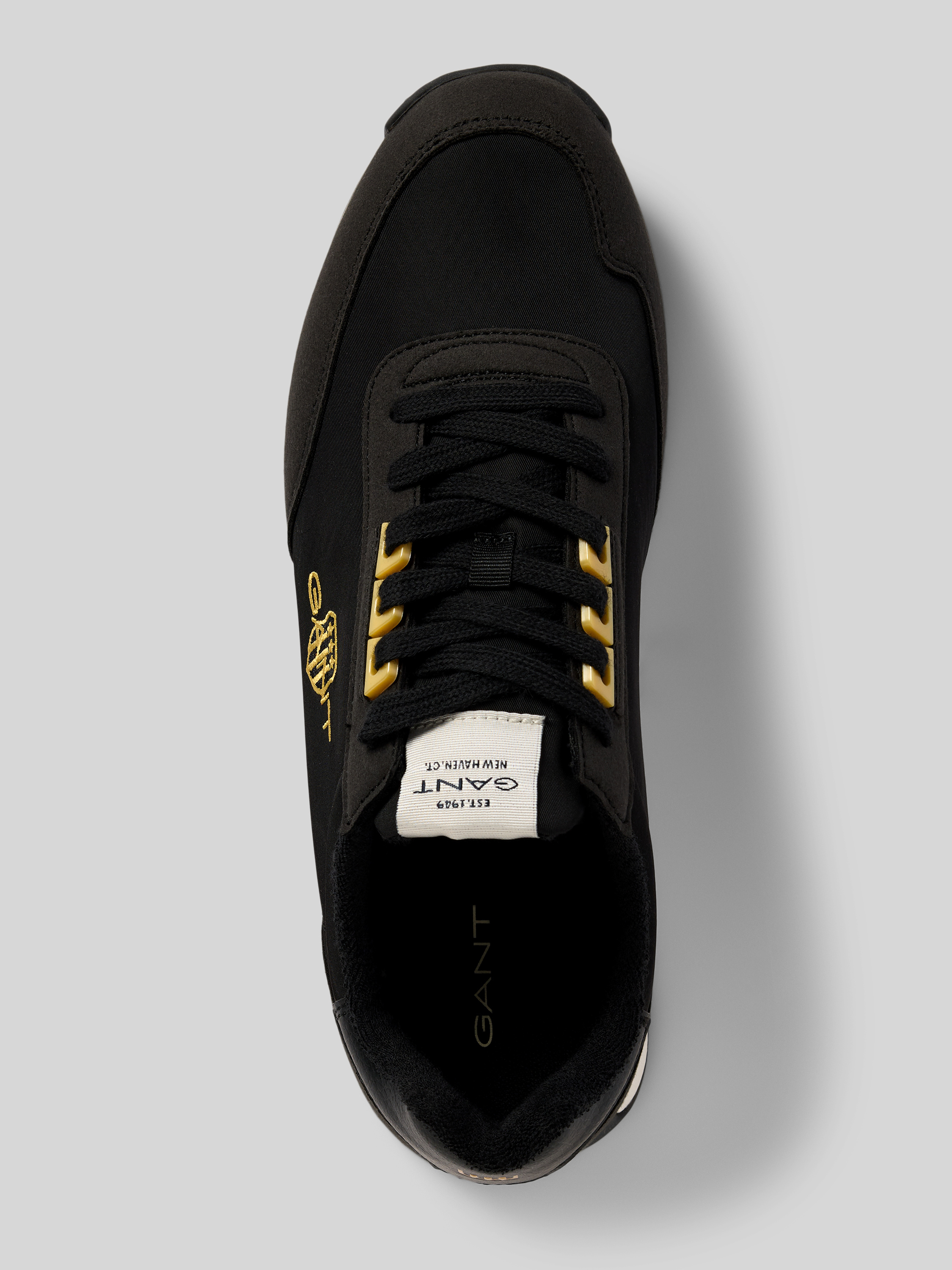 Gant Sneaker mit Label-Stitching Modell 'Garold' (black) online kaufen