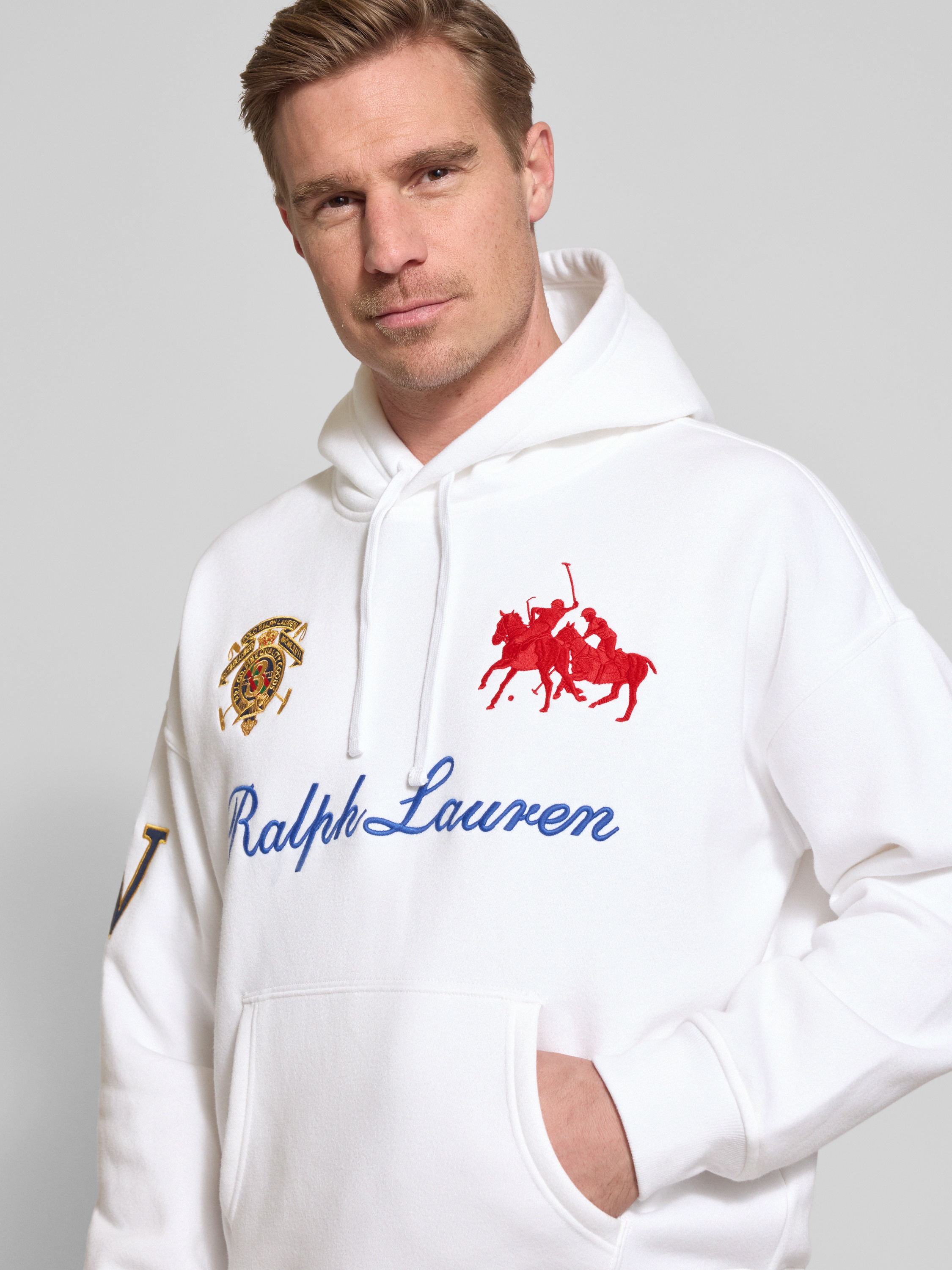 Kup online Polo Ralph Lauren Bluza z kapturem o kroju relaxed fit z ...