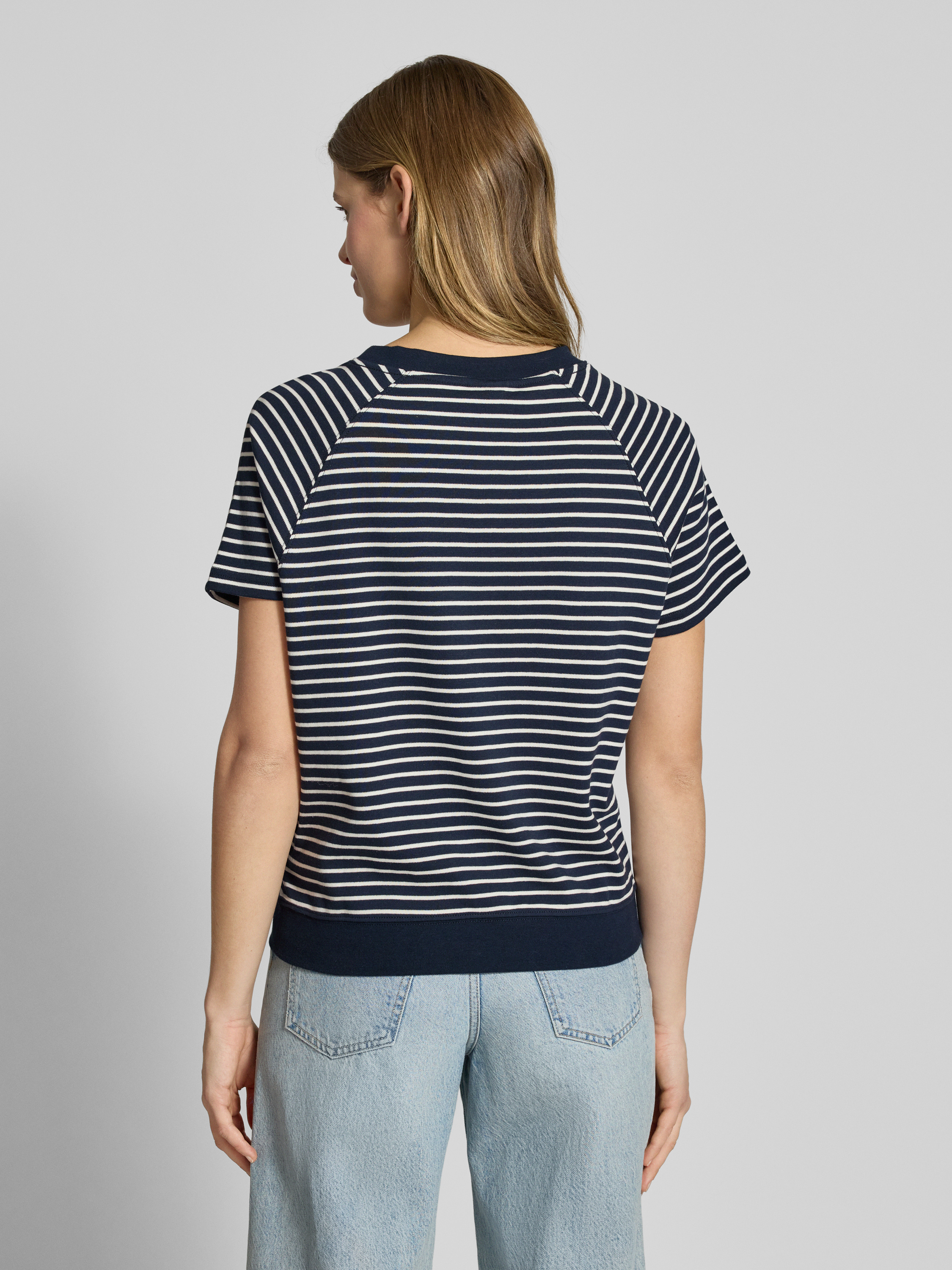 G-Star Raw Relaxed fit T-shirt van katoenmix met labelpatch in offwhite ...
