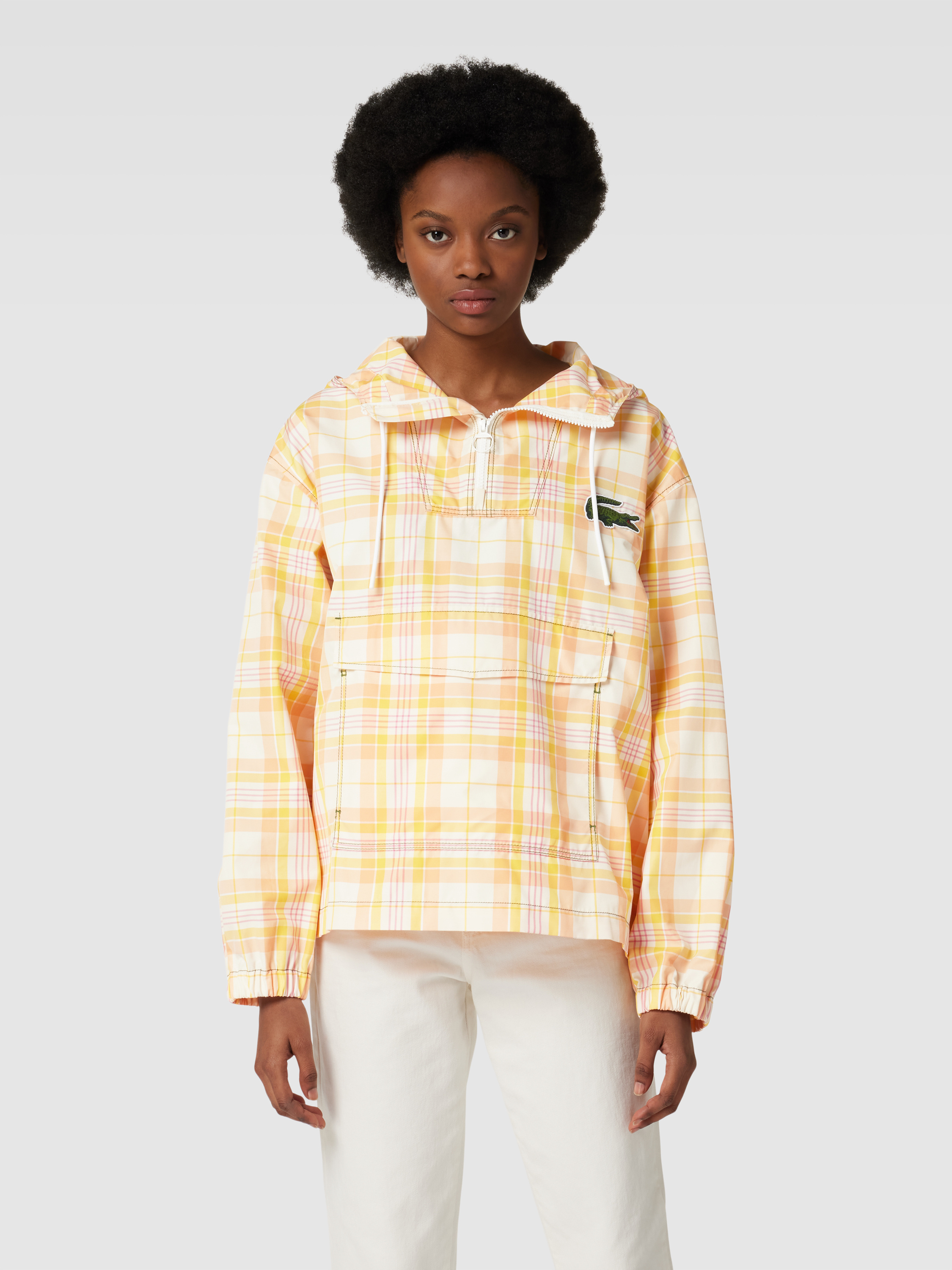 Lacoste Jacke mit Label-Patch (pink) online kaufen