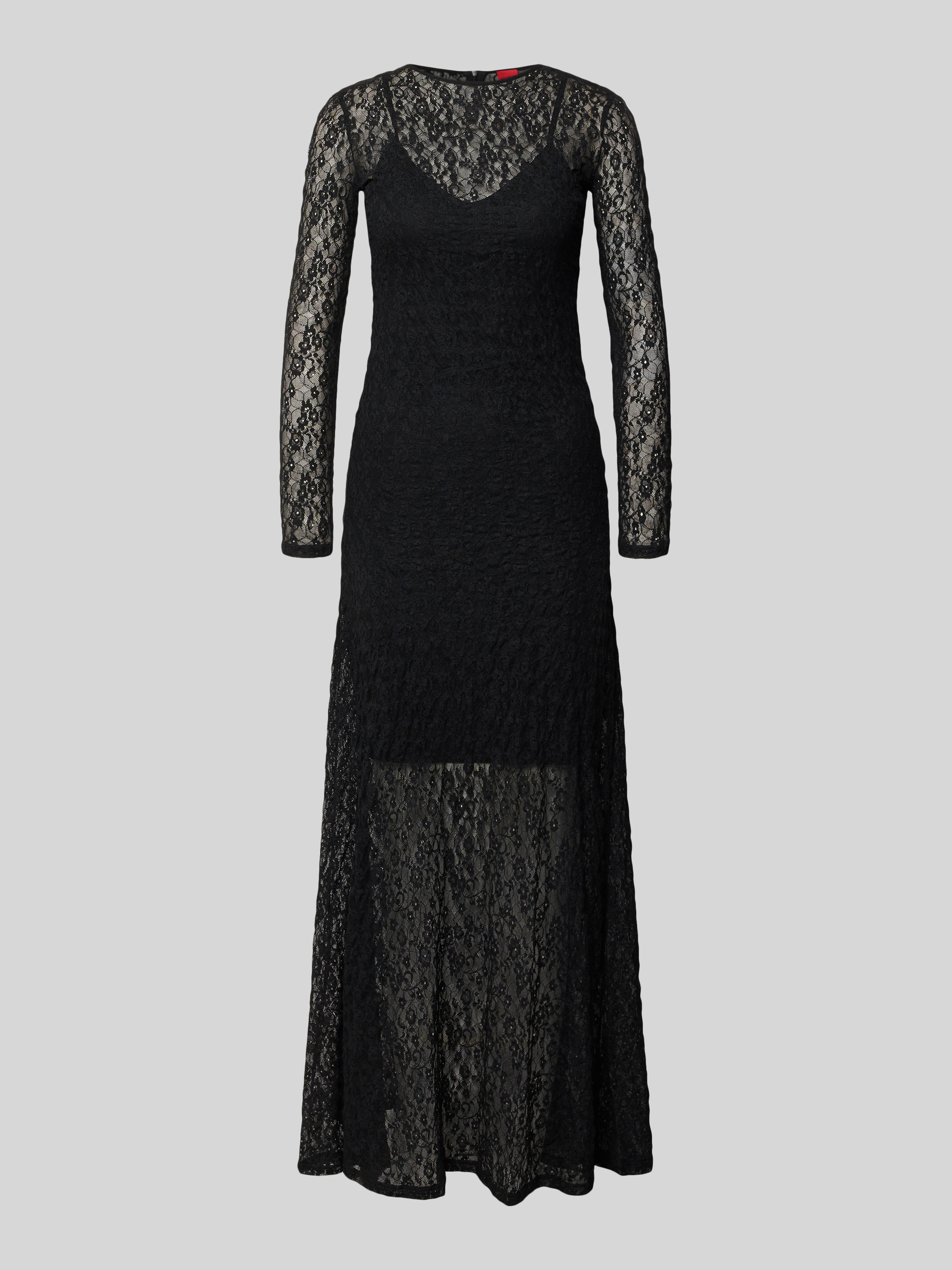 Kup online HUGO Sukienka koronkowa wąska z halką model ‘NULIETTA’ (czarny)