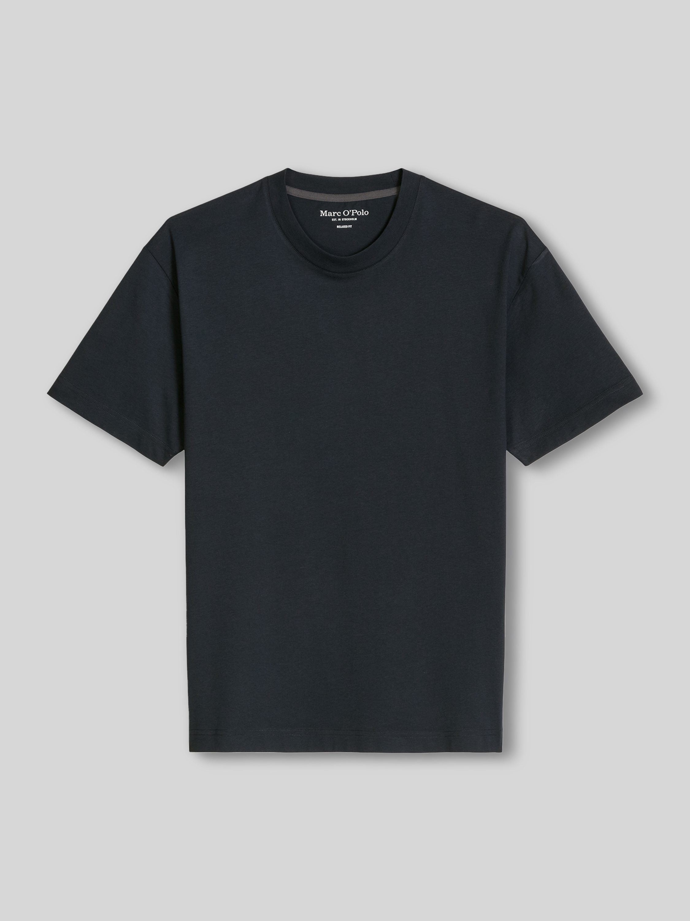 Marc O'Polo Loose Fit T-Shirt aus reiner Baumwolle (marine) online kaufen