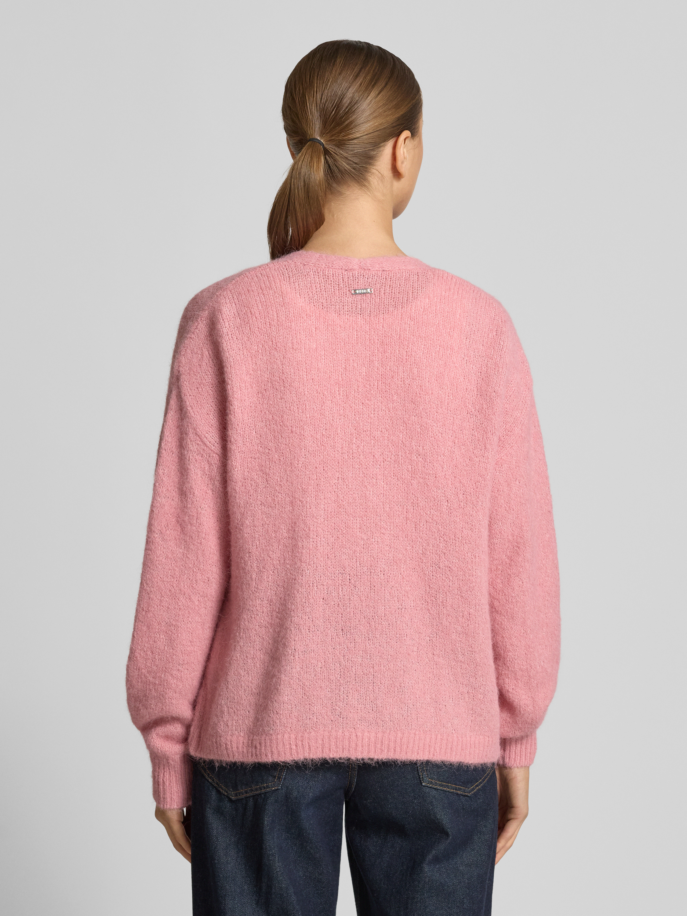 Zero Loose Fit Cardigan mit Woll-Anteil (rosa) online kaufen