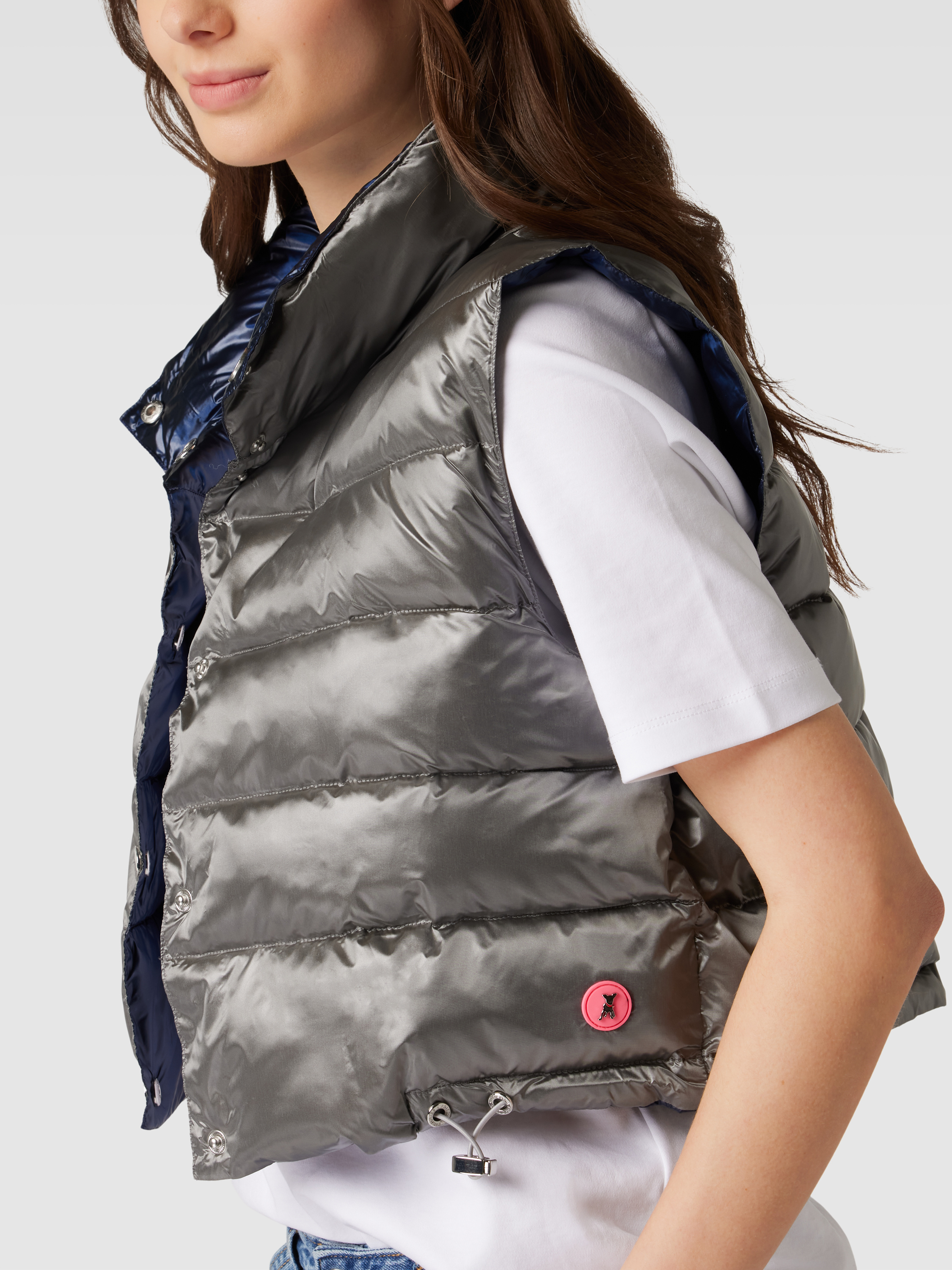 Frieda & Freddies Steppweste mit Stehkragen (silber) online kaufen