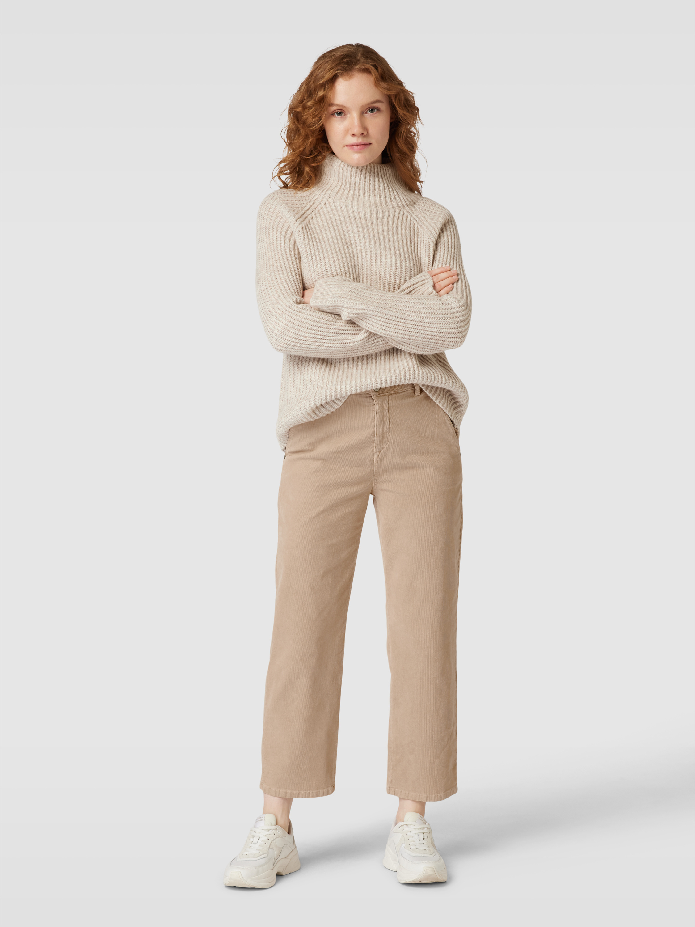 OPUS Corduroy broek met achterzakken, model 'Mokoti' in beige online ...