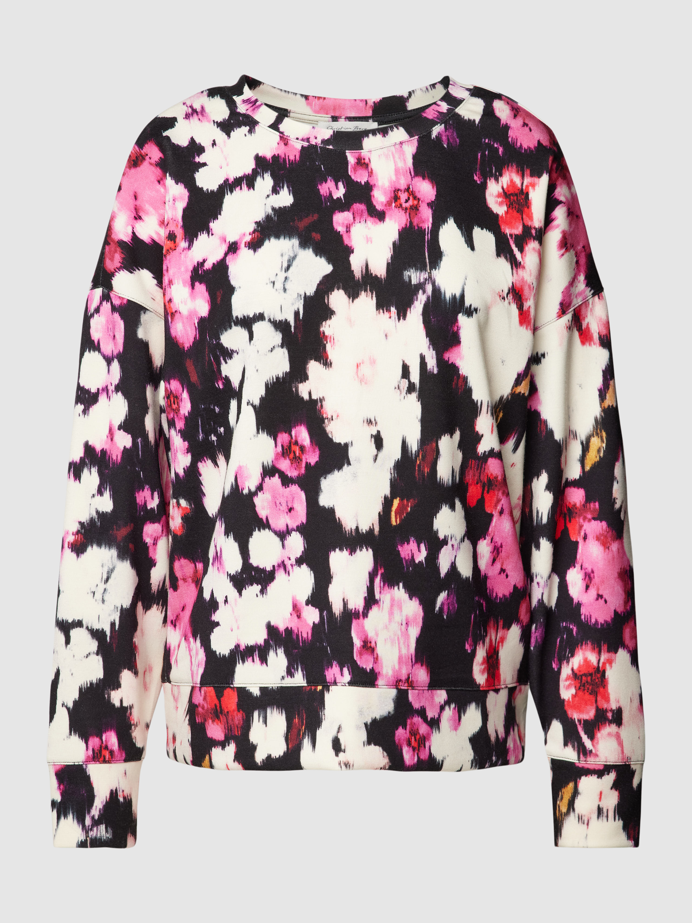 Christian Berg Woman Sweatshirt met bloemenmotief in zwart online kopen ...