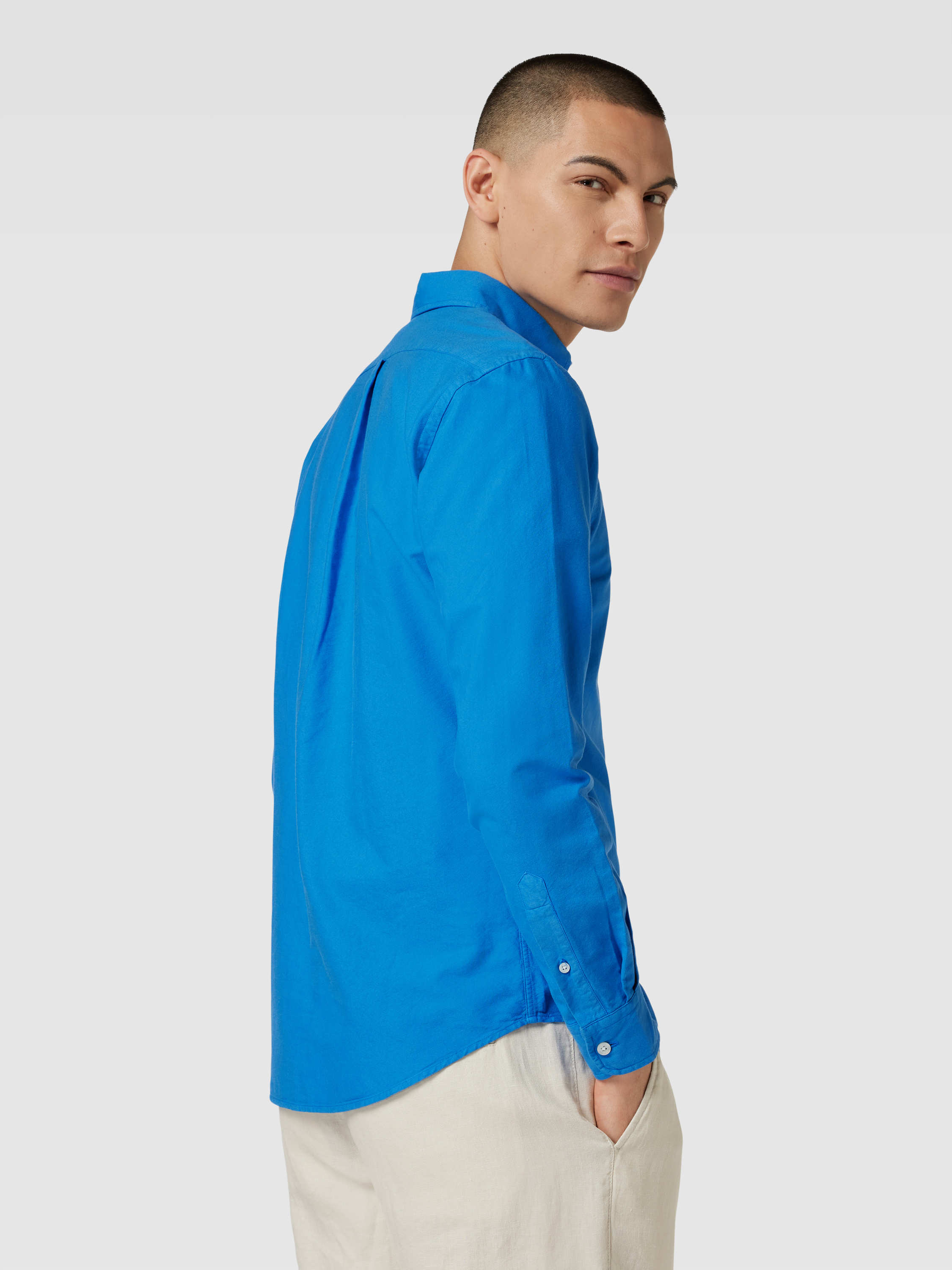 Colorful Standard Freizeithemd mit Button-Down-Kragen (blau) online kaufen