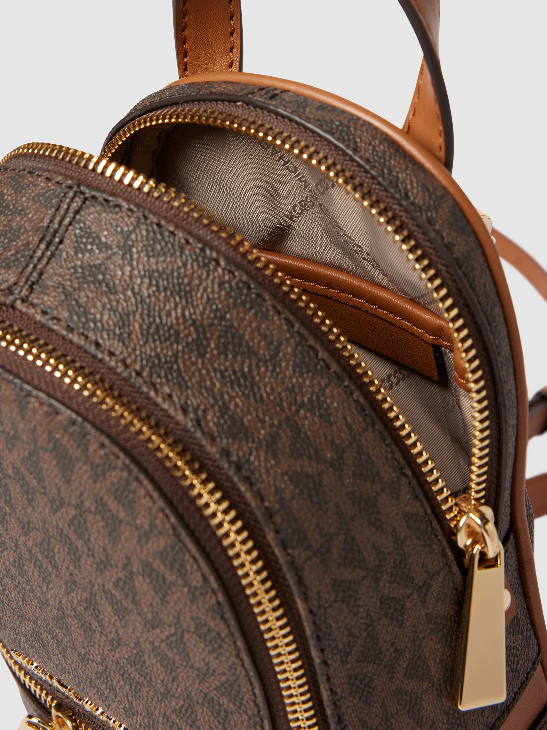 MICHAEL Michael Kors Rucksack mit Allover-Logo-Muster Modell 'RHEA' (mittelbraun) online kaufen