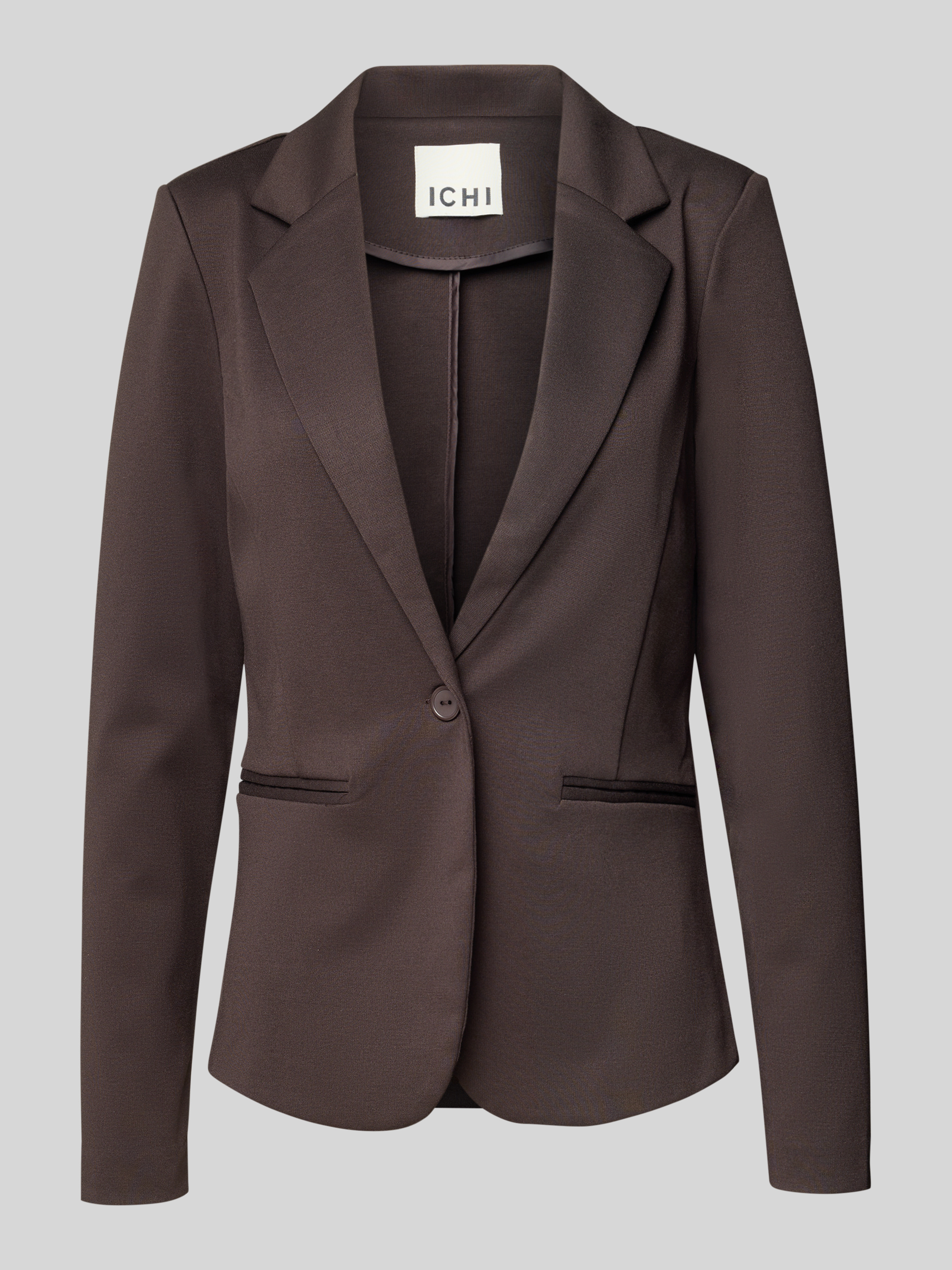 ICHI Slim Fit Blazer mit Paspeltaschen Modell 'KATE' (dunkelbraun) online kaufen