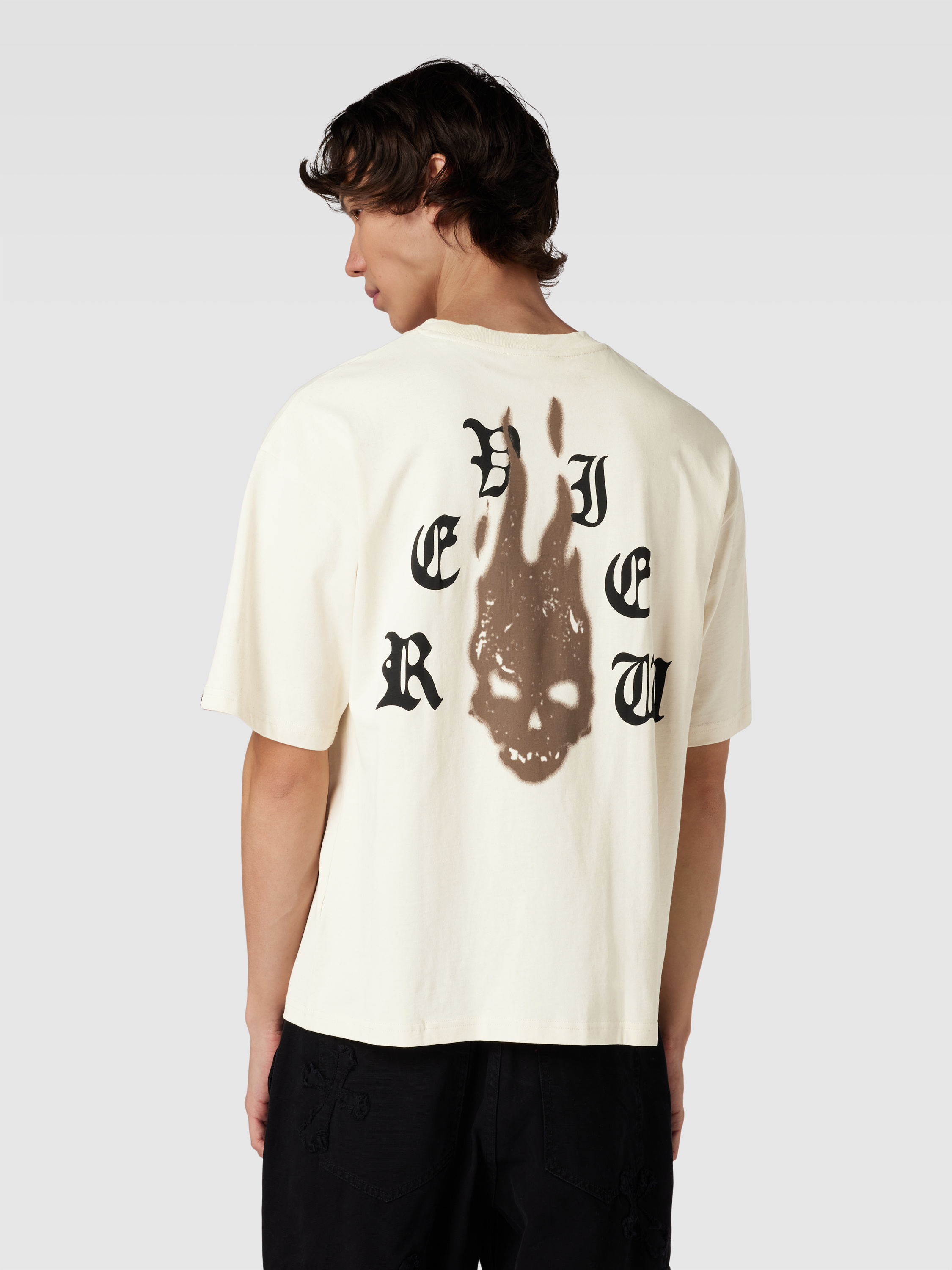 REVIEW T-Shirt mit Label-Print (ecru) online kaufen