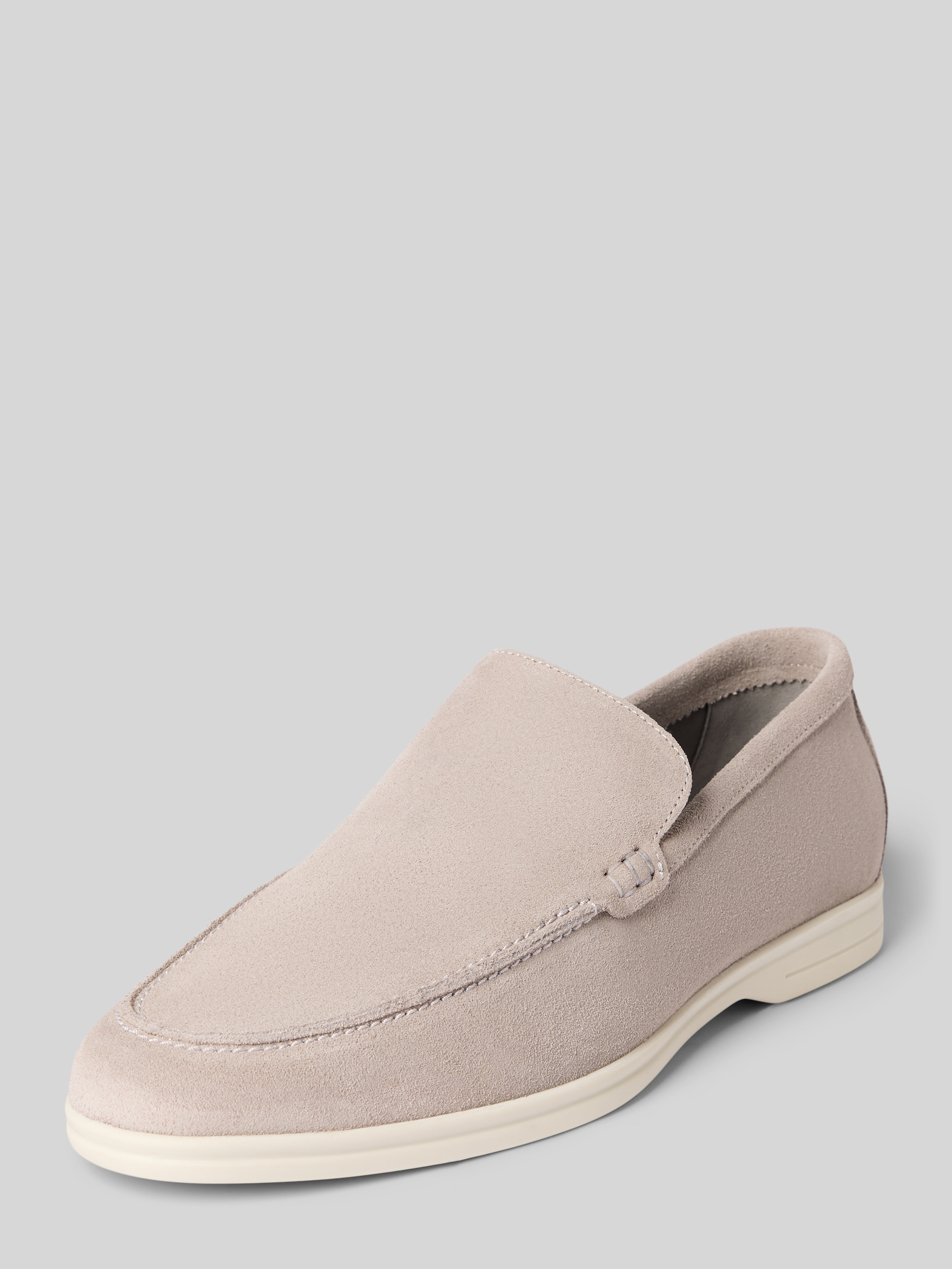 Steve Madden Loafers aus Leder Modell 'Mayne' (hellgrau) online kaufen