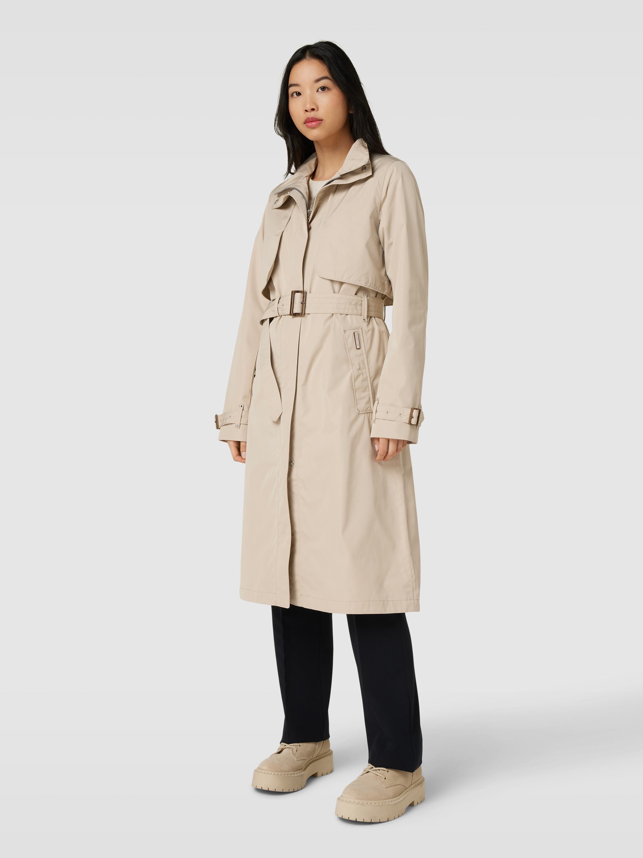 Didriksons Trenchcoat mit Stehkragen Modell 'LOVA' (beige) online kaufen