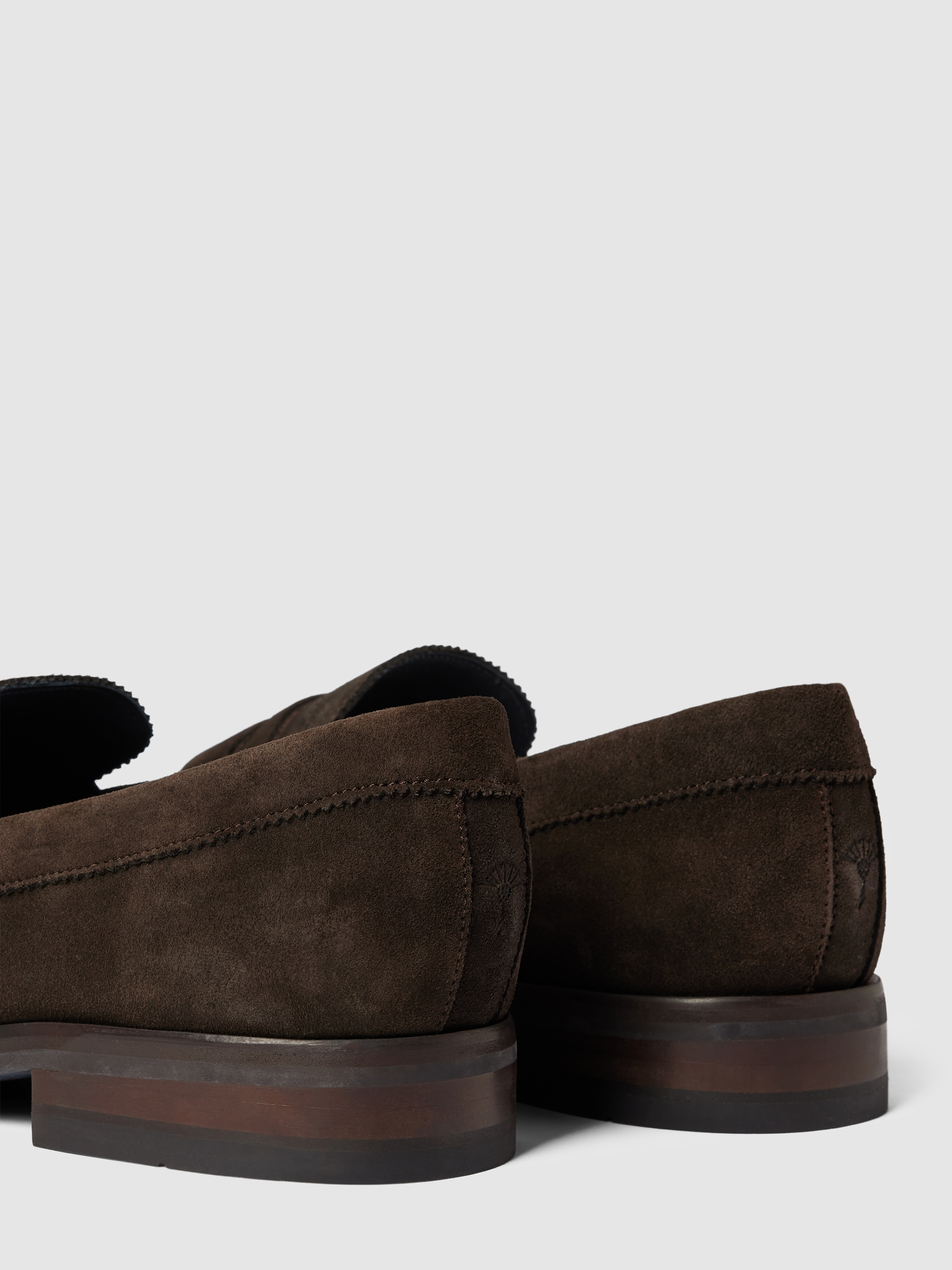 JOOP! SHOES Penny loafers met labeldetails in donkerbruin online kopen ...